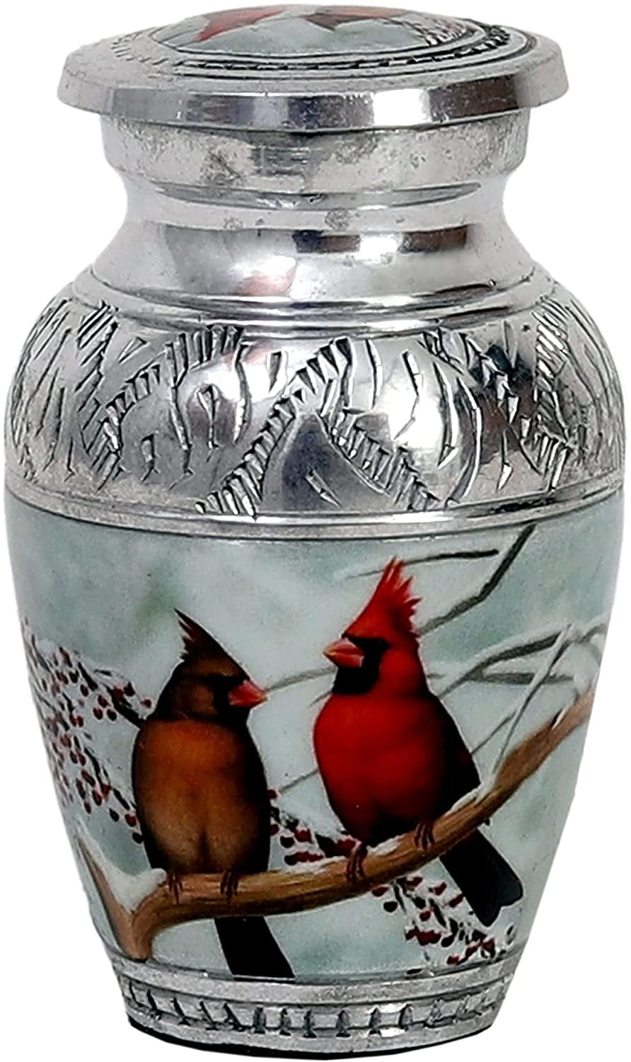 hlc Beautiful Small Lovely Cardinal Couple Bird Keepsake Urn Qnty 1 ...