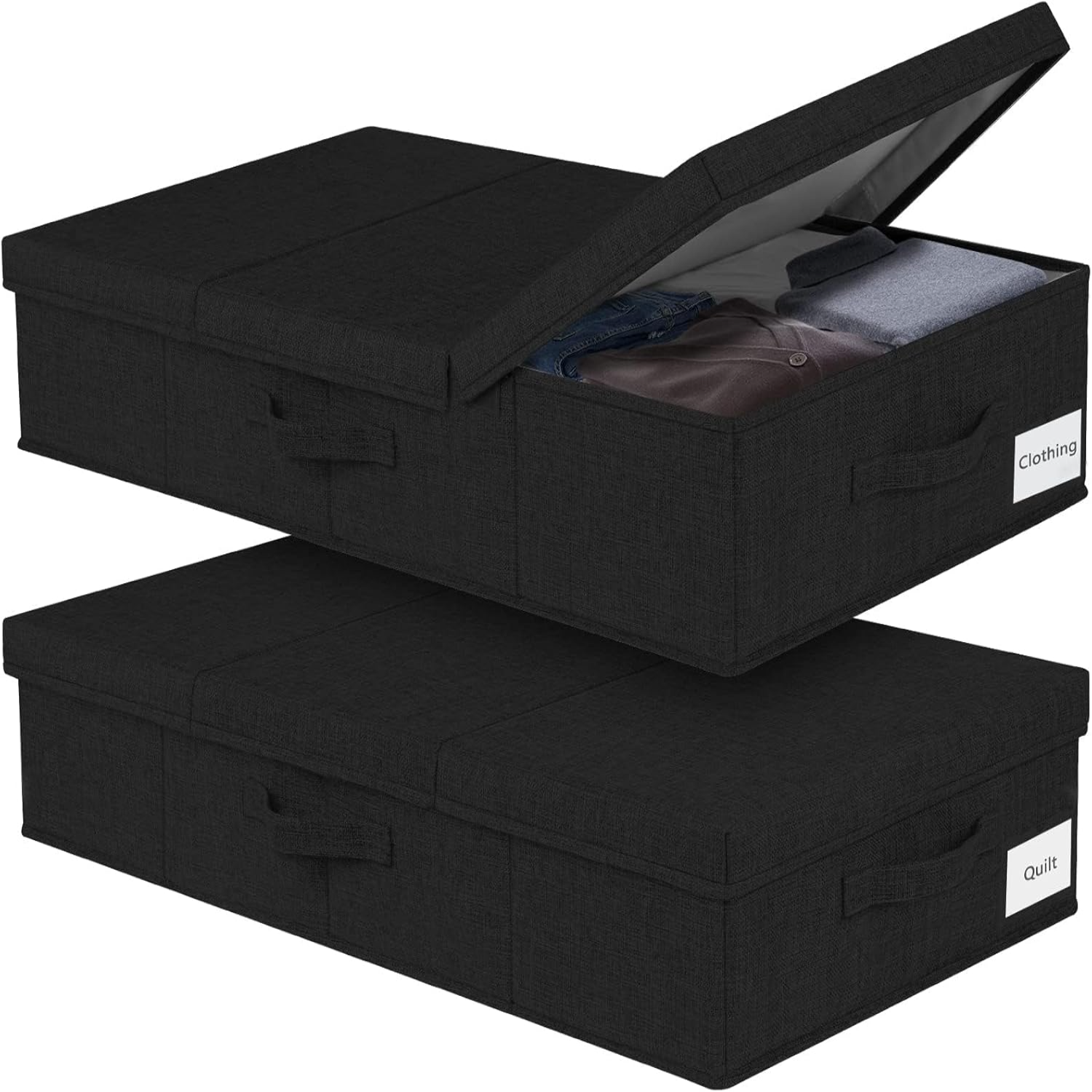 hlquji Under Bed Storage Large Underbed Storage Containers with Lids ...