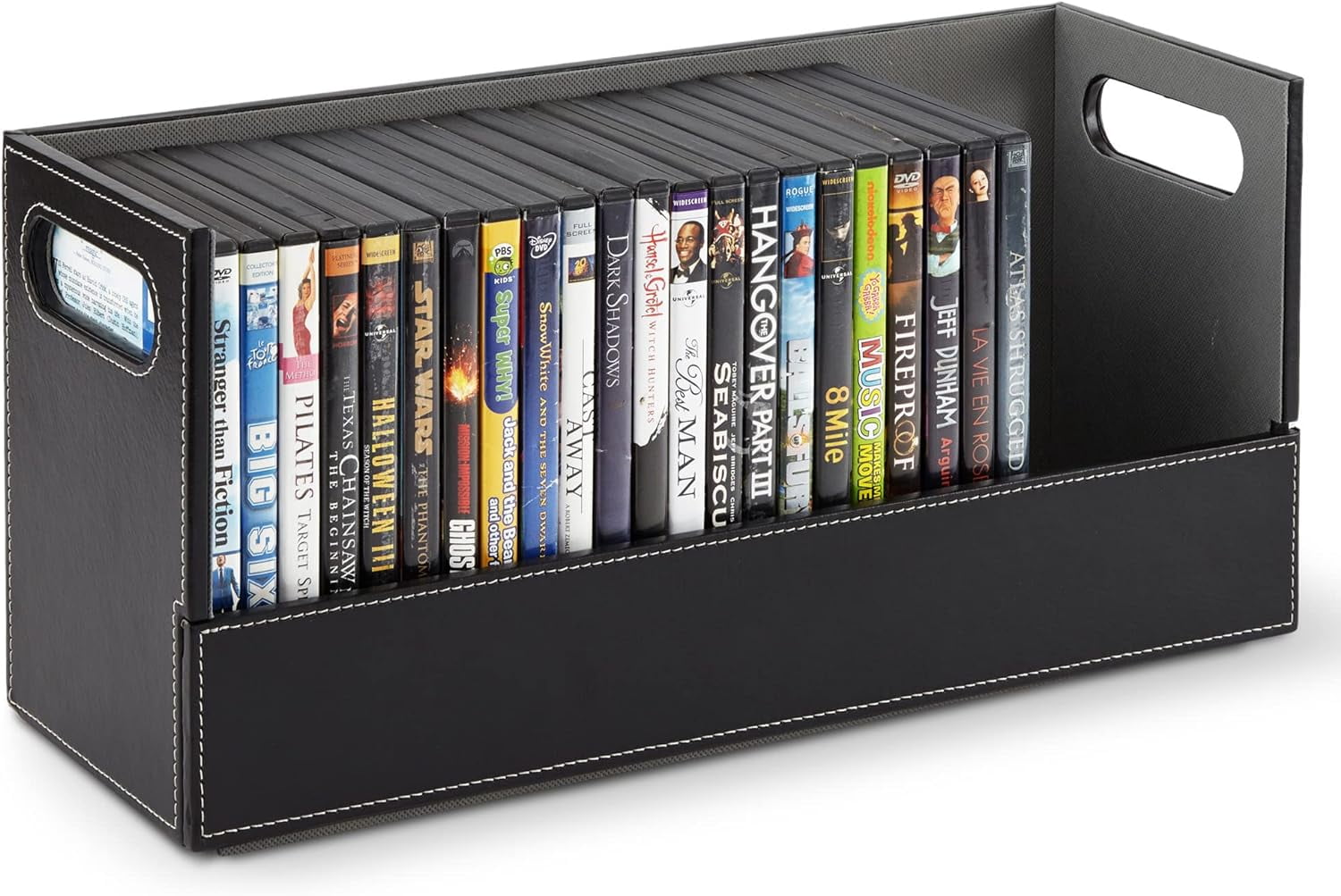 hlquji DVD Storage Movie Shelf Organizer for Blu- Video Game Cases CDs ...