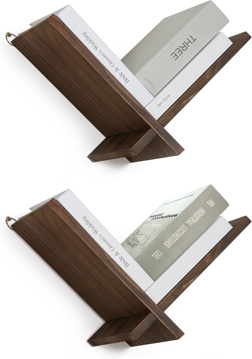 hlquji Floating Shelves for Wall Funky Wall Mount Bookshelves Small ...