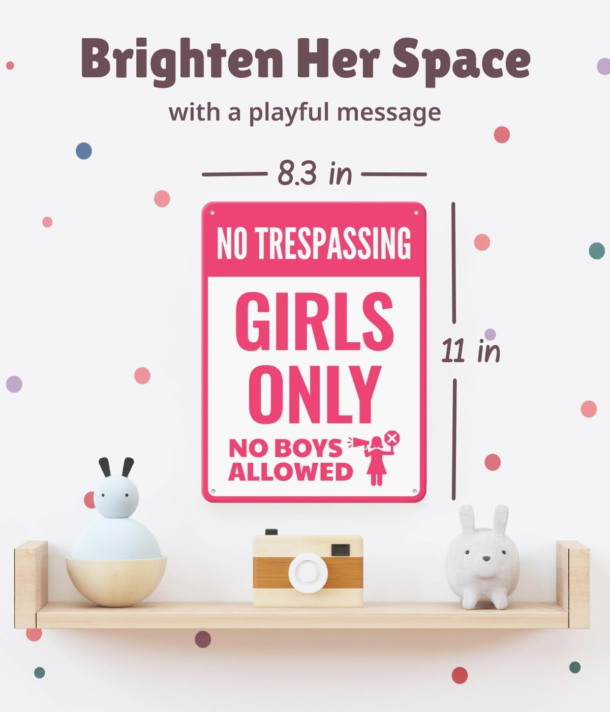 hlquji Funny Room Rules Sign - Cute Room Rules Sign for Teen Girls Pink ...