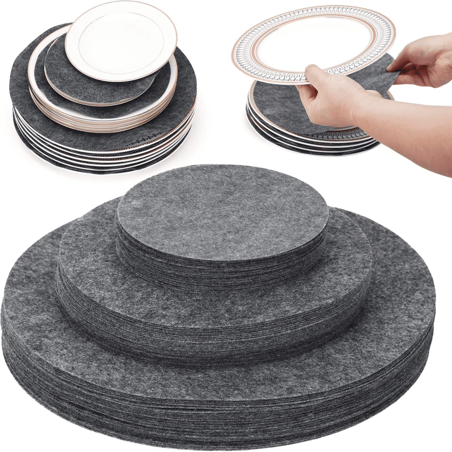 Hltser Plate Separators Storage Set Of 60 And 3 Different Size Thick ...