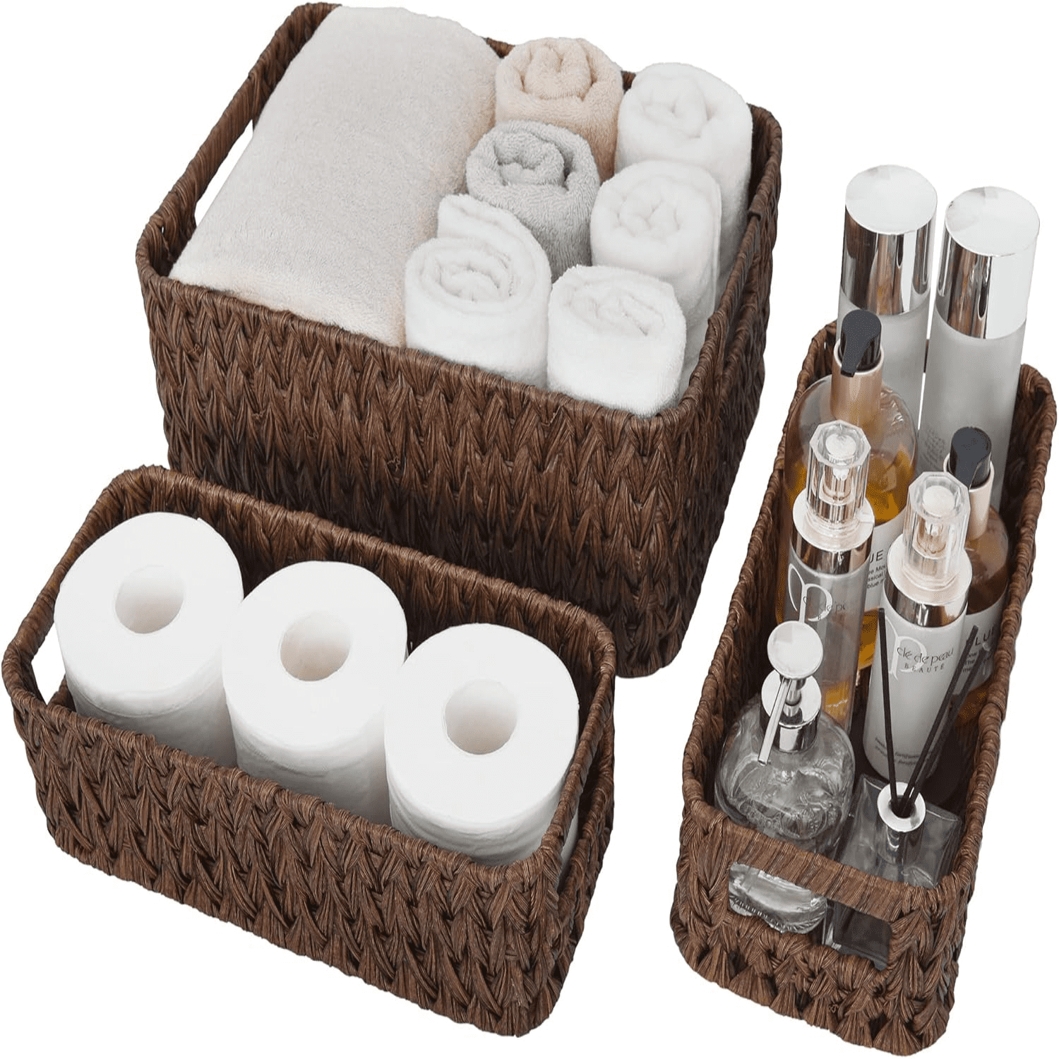 hlquji Wicker Baskets for Storage Wicker Storage Basket for Organizing ...