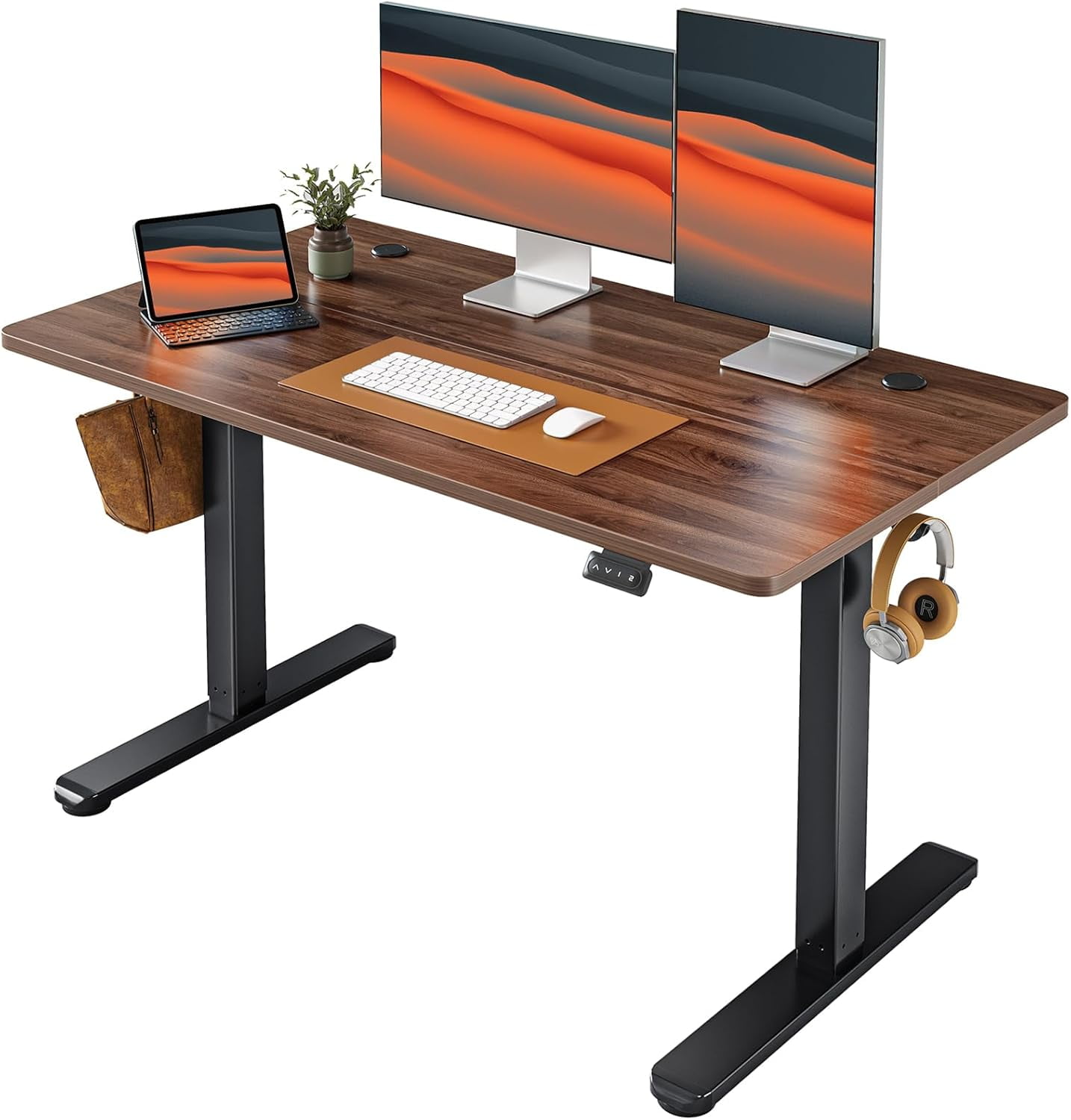 hltbht Electric Standing Adjustable Height 55 x 24 Inch Sit and Stand ...