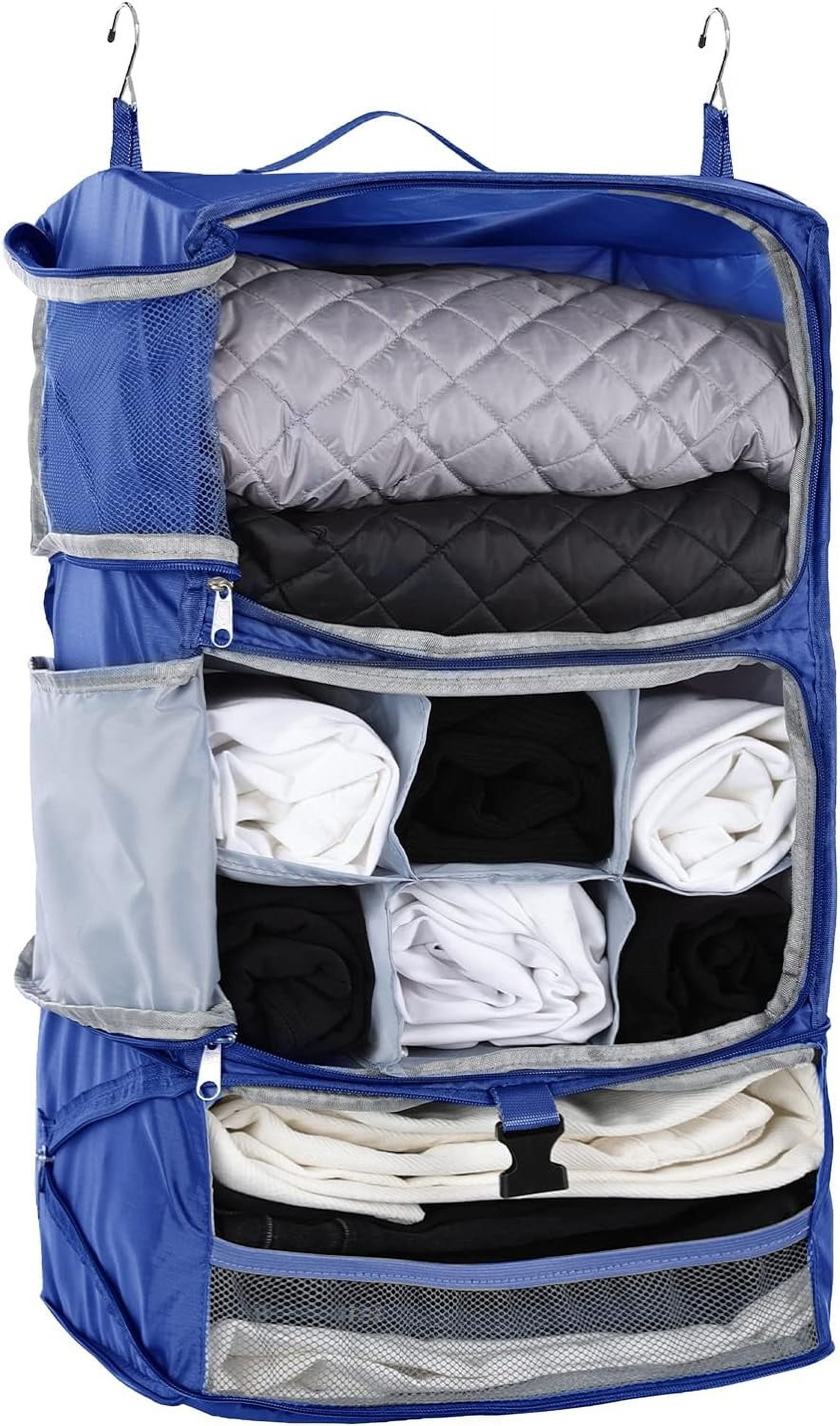 hltdhyi Travel Portable Hanging Shelves Closet Organizer Packing ...