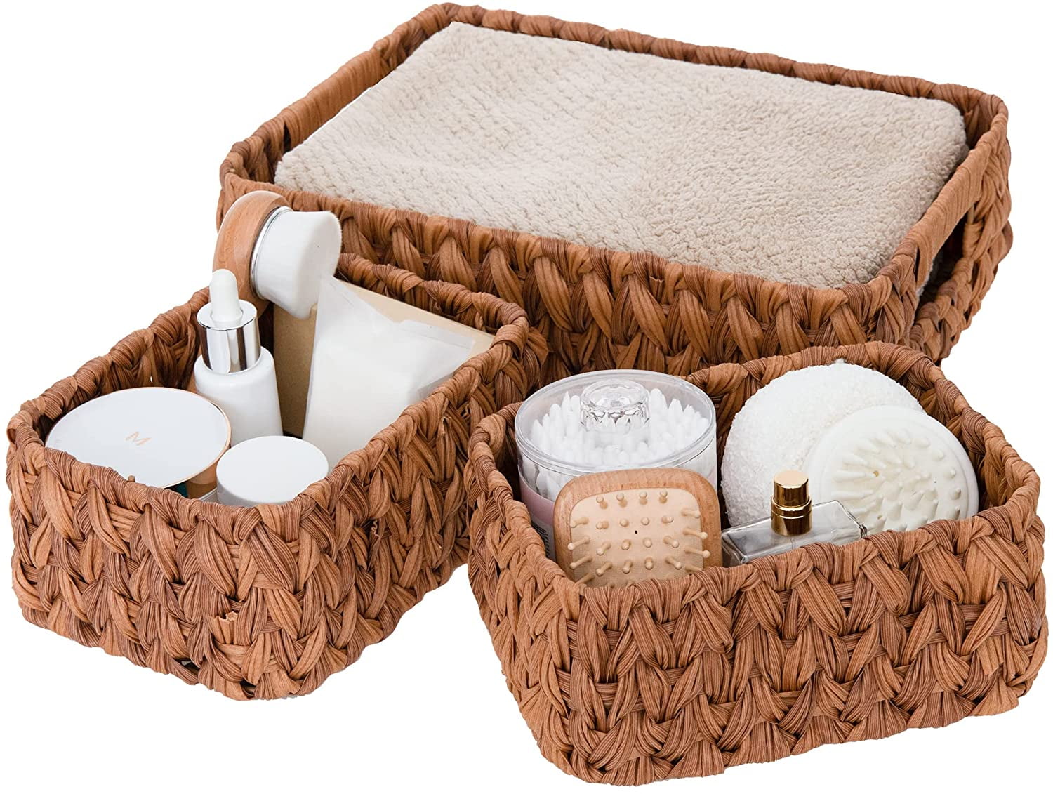 hltdhyi Wicker Baskets for Organizing Nesting Storage Baskets for ...