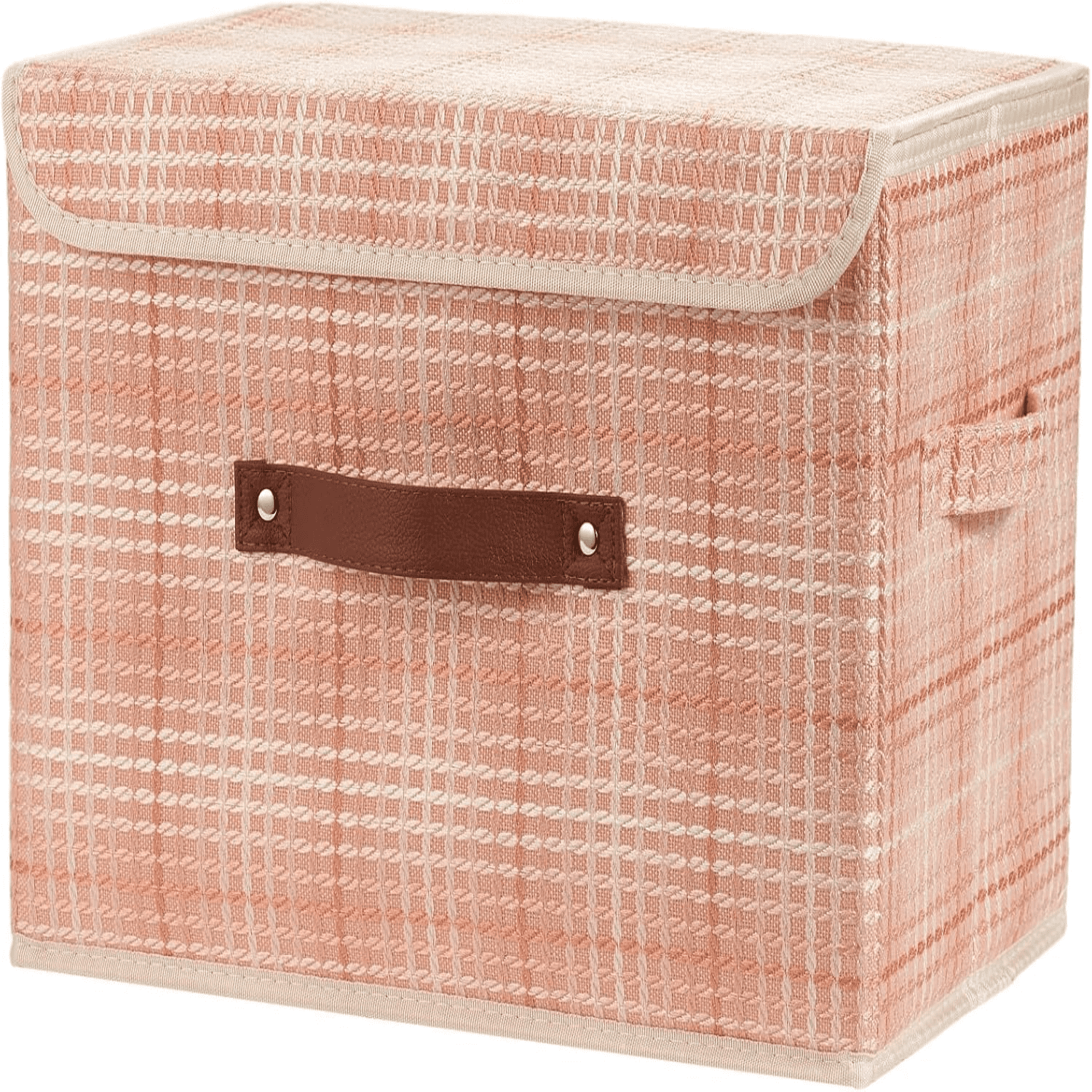 hltdhyi 2PCS Storage Boxes with Lid 3D Textured Fabric Storage Bins ...