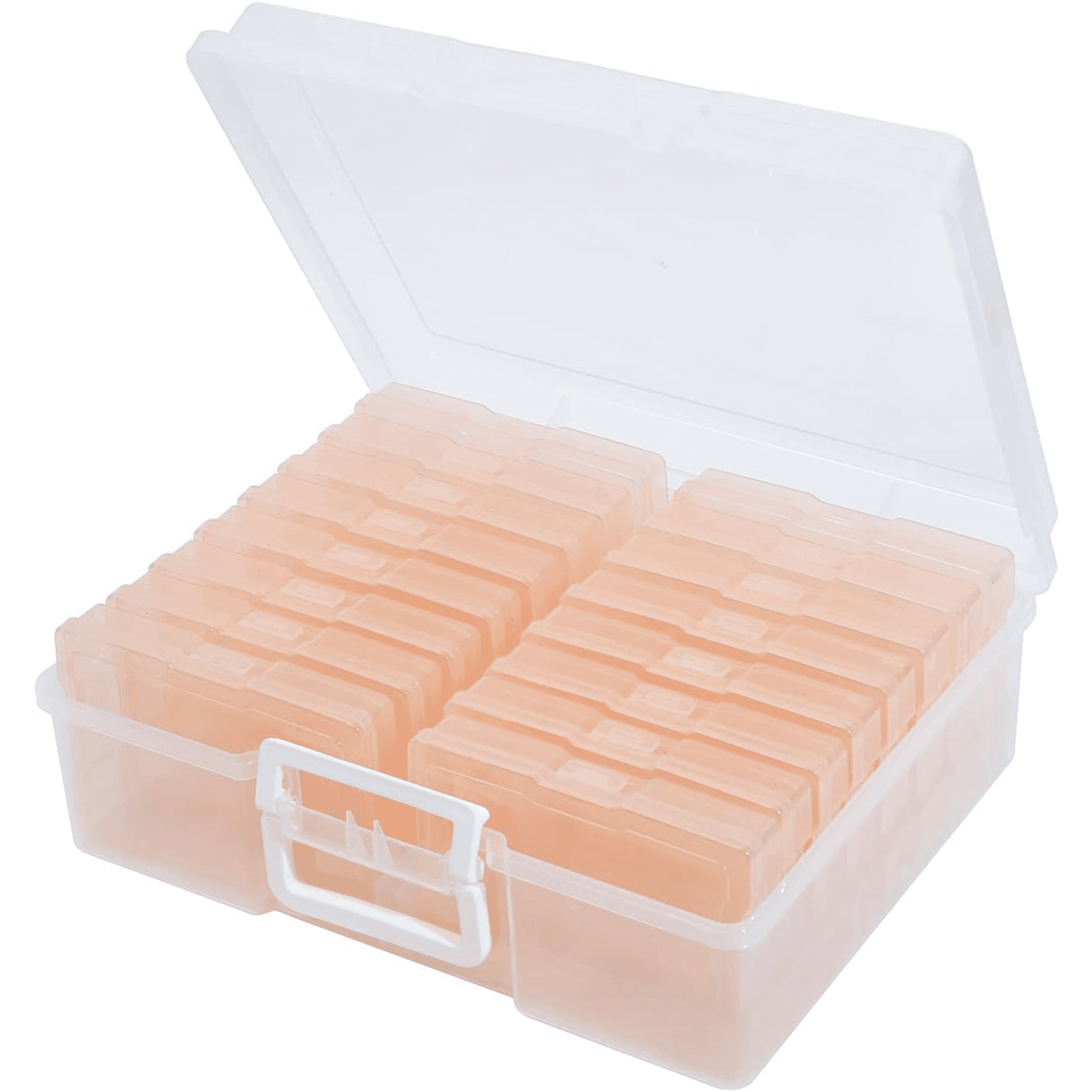 hltdup 4" x 6" Photo Storage Case with Handle 16 Inner Photo Organizer ...