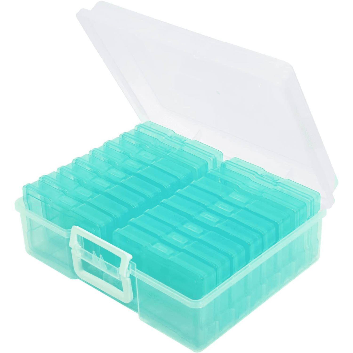 hltdup 4" x 6" Photo Storage Case with Handle 16 Inner Photo Organizer ...