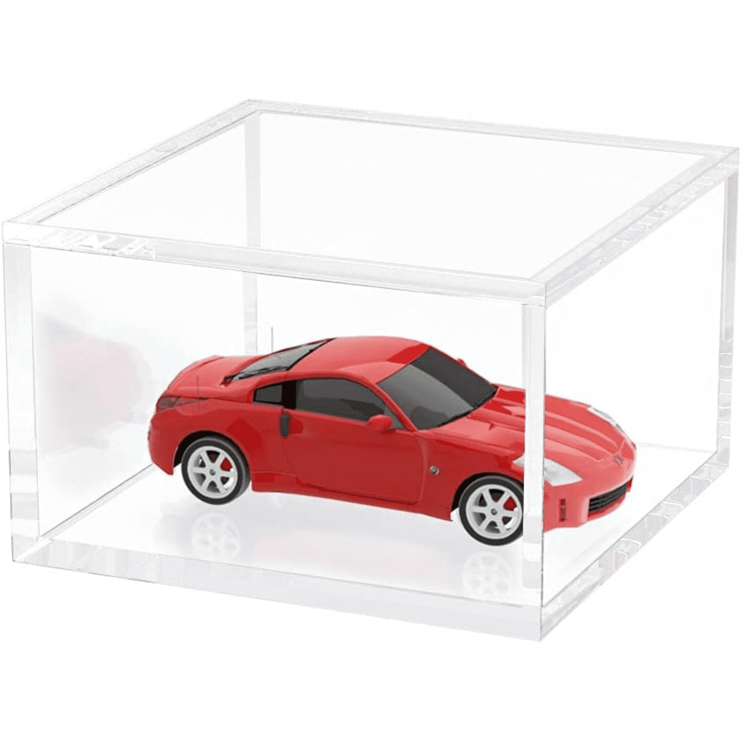 hltdup Decorative Acrylic with Lid Clear Cube Display Case Multi ...