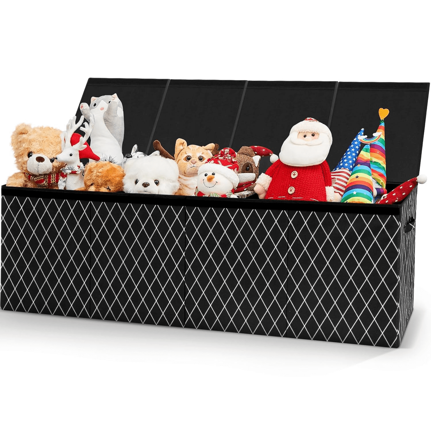 hltdup Extra Large Toy Storage Organizer with Lid 4/3 Grids Large Toy ...