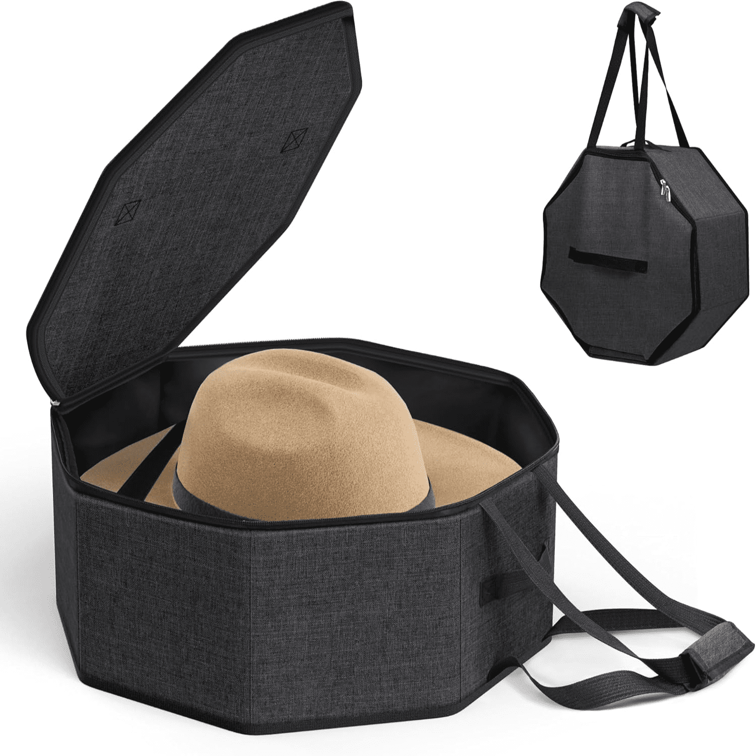 hltdup Hat for Travel and Storage Collapsible Cap Case for Mens Fedora ...