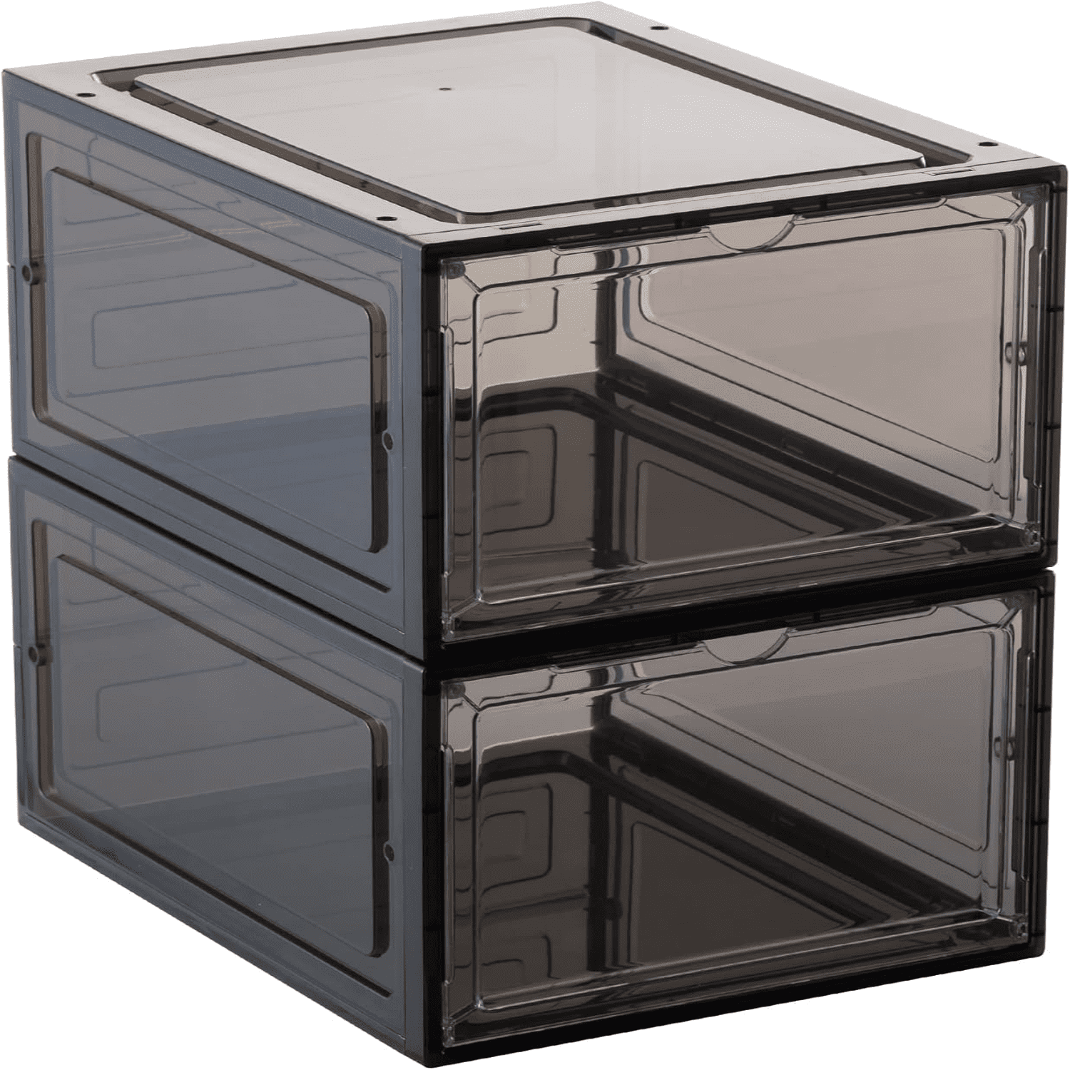 hltdup Sturdy Shoe Storage Boxes Organizer Fit Closet Organizers Case ...