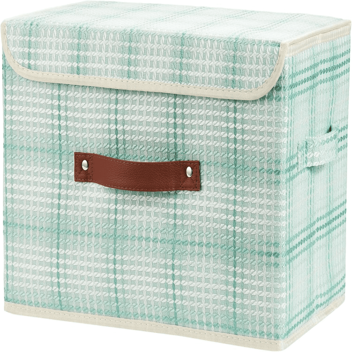 hltgdju 2PCS Storage Boxes with Lid 3D Textured Fabric Storage Bins ...