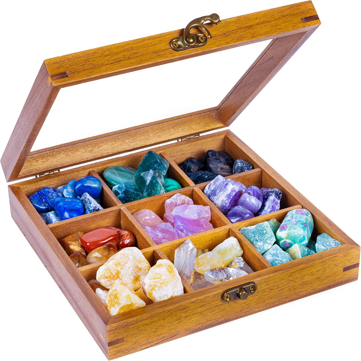 dxynlzq Rock Display Case - 8" x 8" Rock Collection for & Adults ...
