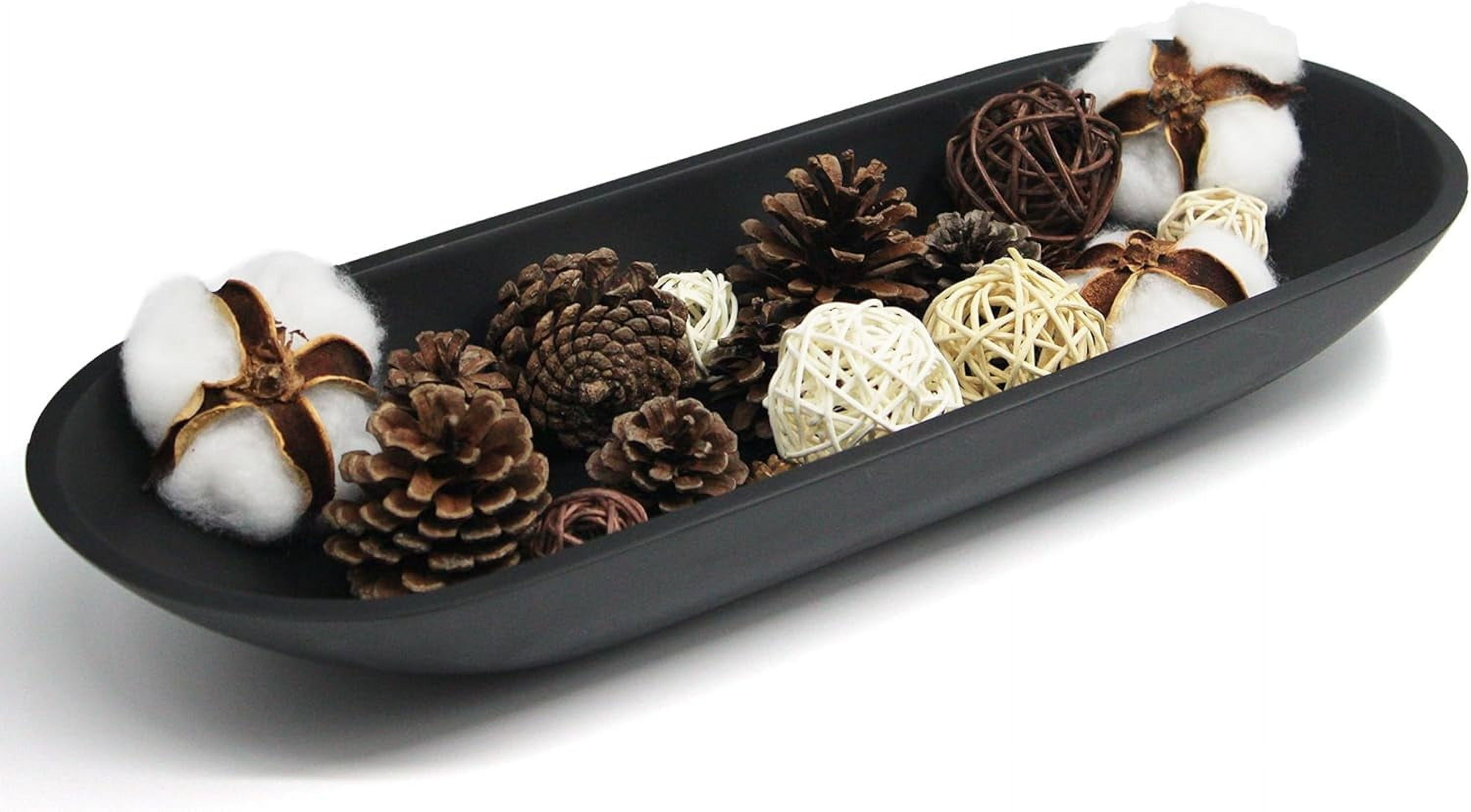 hltidu Large Decorative Bowl for Home Decor - Long Dough Bowl with Anti ...