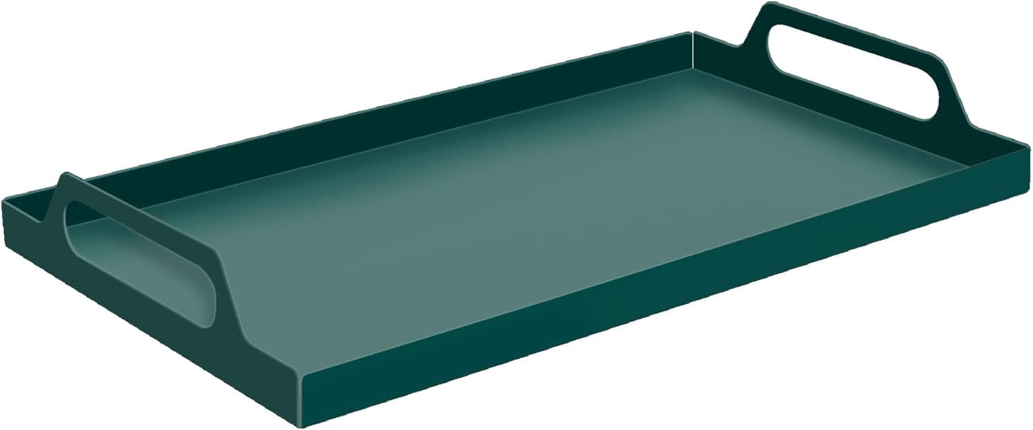 hltidu Metal Serving Tray Portable Bed Tray with Handles for Coffee ...
