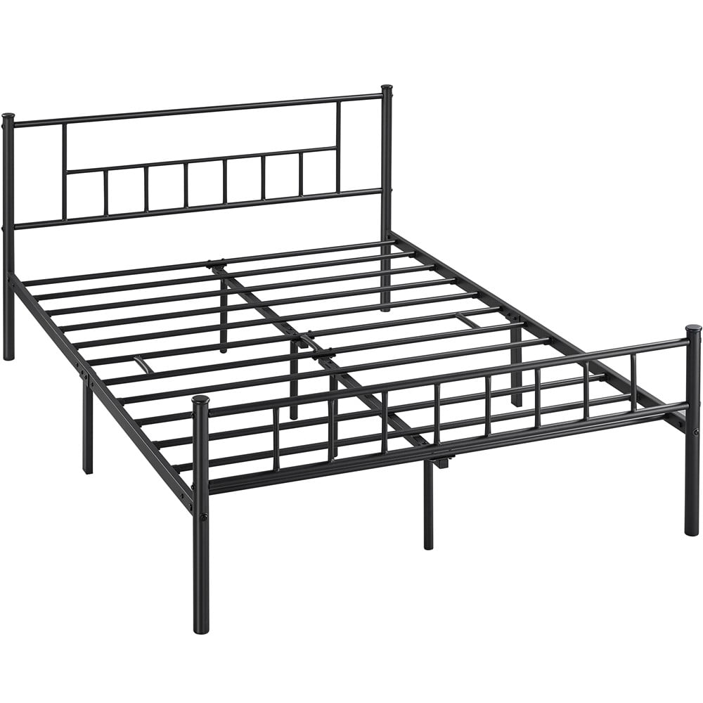hltiop Basic Metal Bed Frame with Headboard and Footboard - Walmart.com