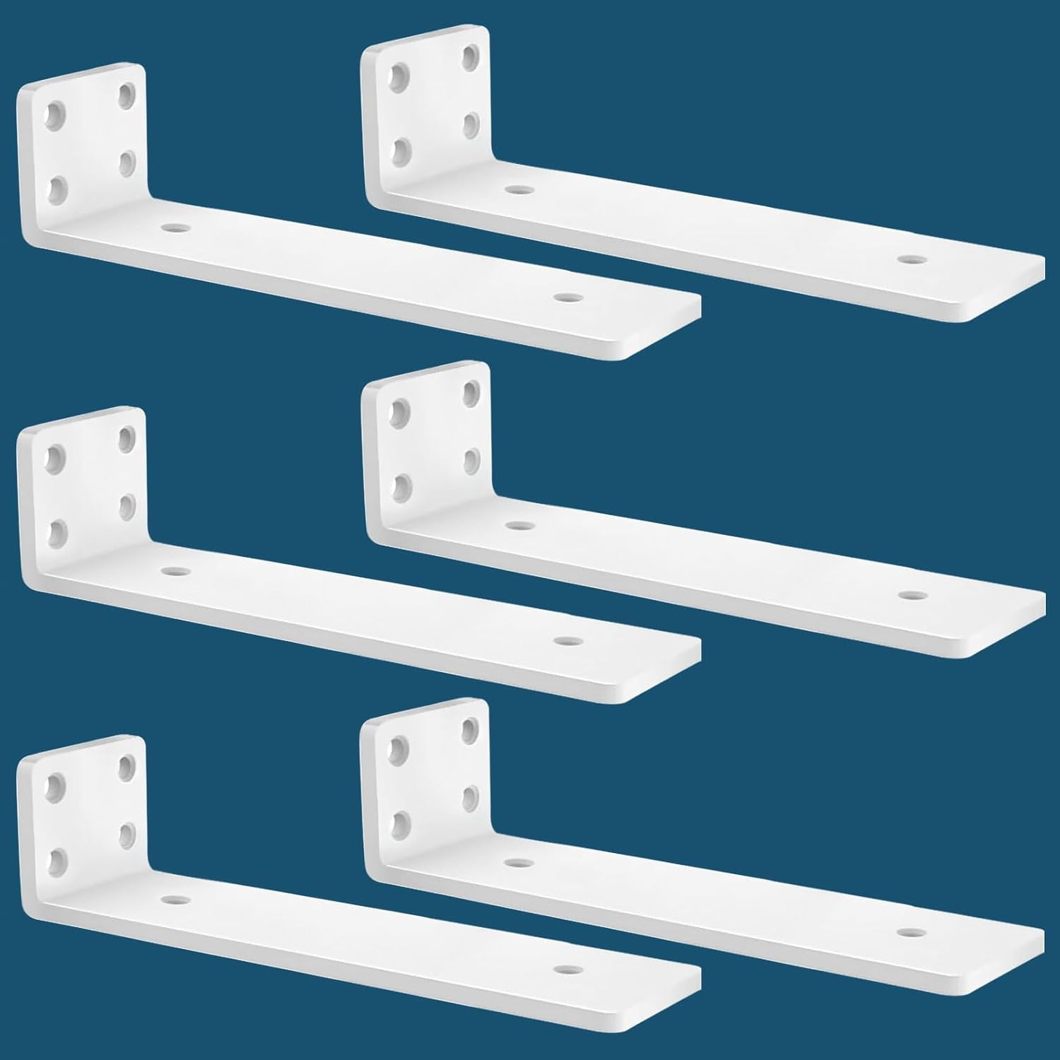 hltiug 4 Pack Floating Shelf Bracket Heavy Duty Hidden Shelf Brackets ...
