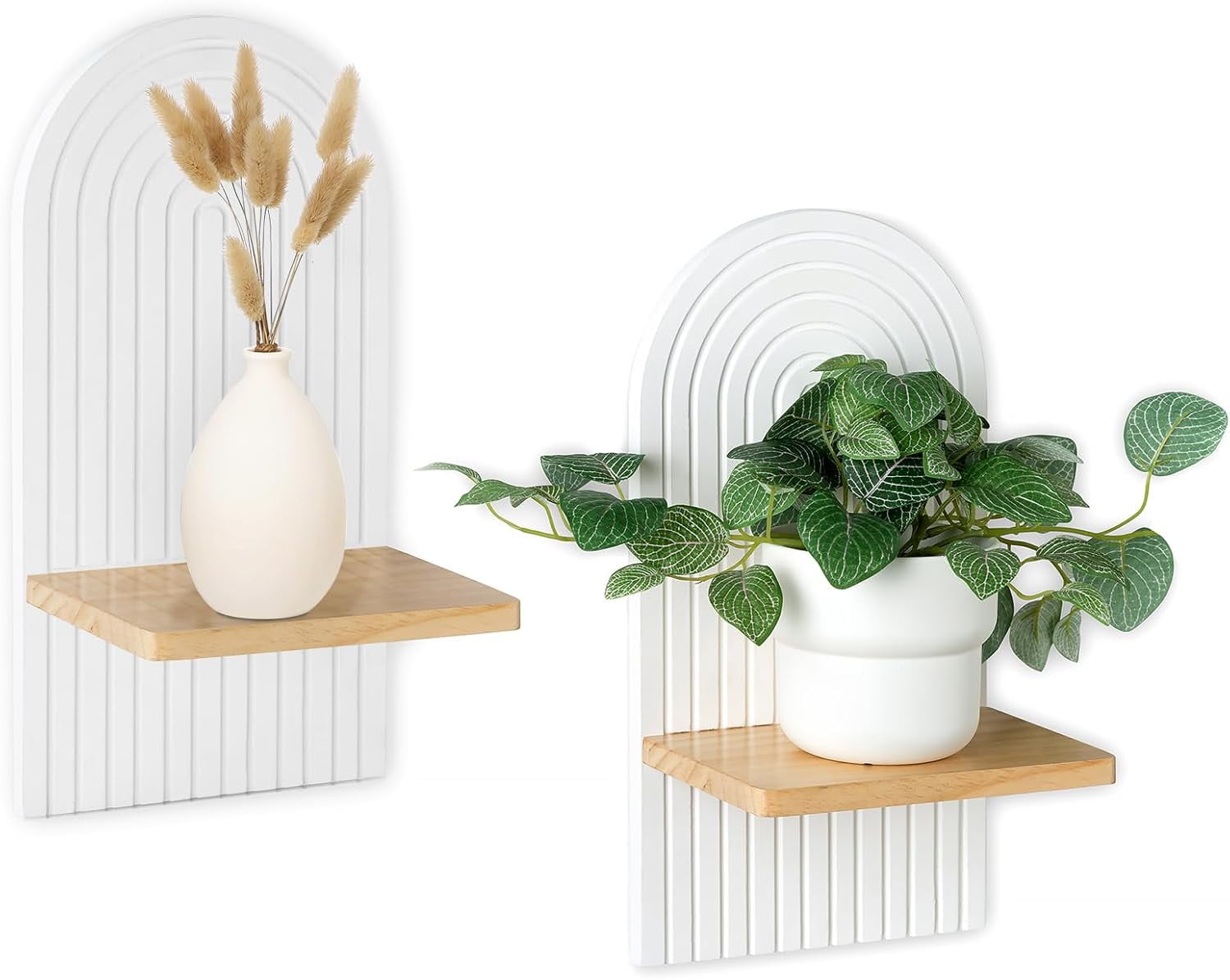 Hltser Boho Shelf Wall Decor - Bohemian Floating Shelves for Nursery ...