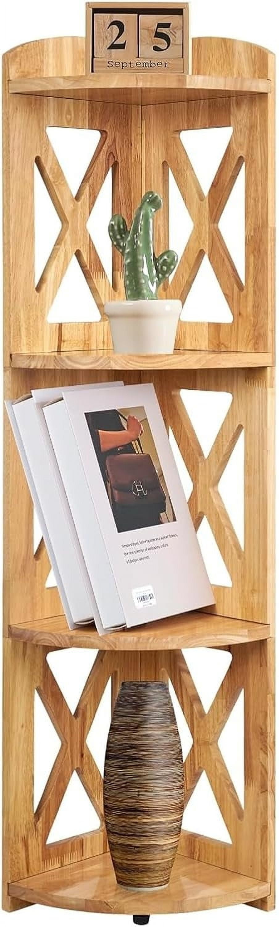 hltiup JKLCH LTKIF Corner Shelf Stand Corner Bookshelf Small Corner ...