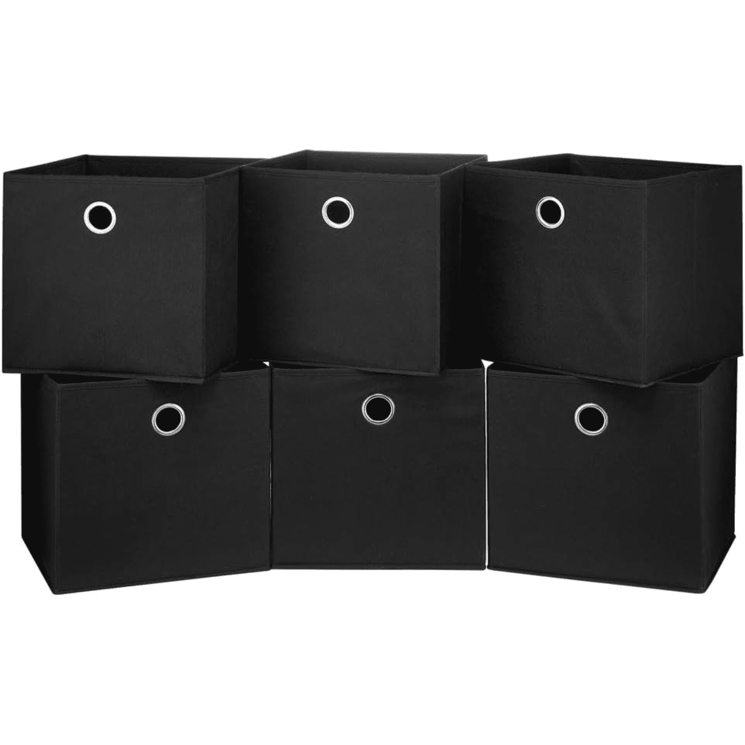 hltjsuv Fabric Storage Cubes Bins Blue Teal Printed Vertical Stripe ...