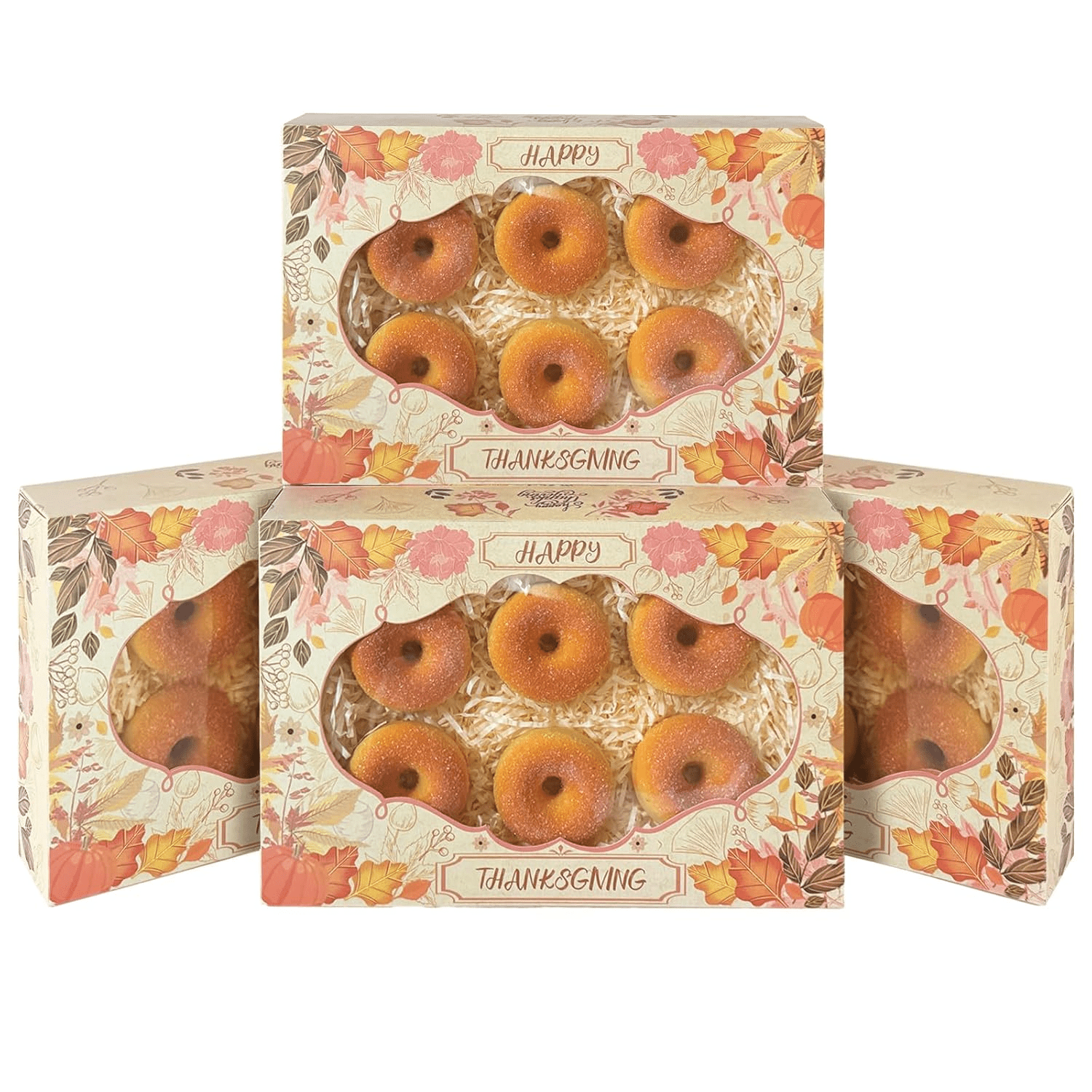 hltjuds Auto-pop up White Cookie with Window 12x8x2.5 inch 32 Packs Two ...