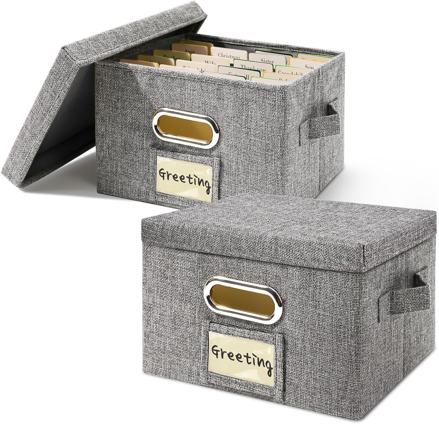 hltjuds HCOCM Greeting Card Organizer 1 Pack Storage Box with 20 ...