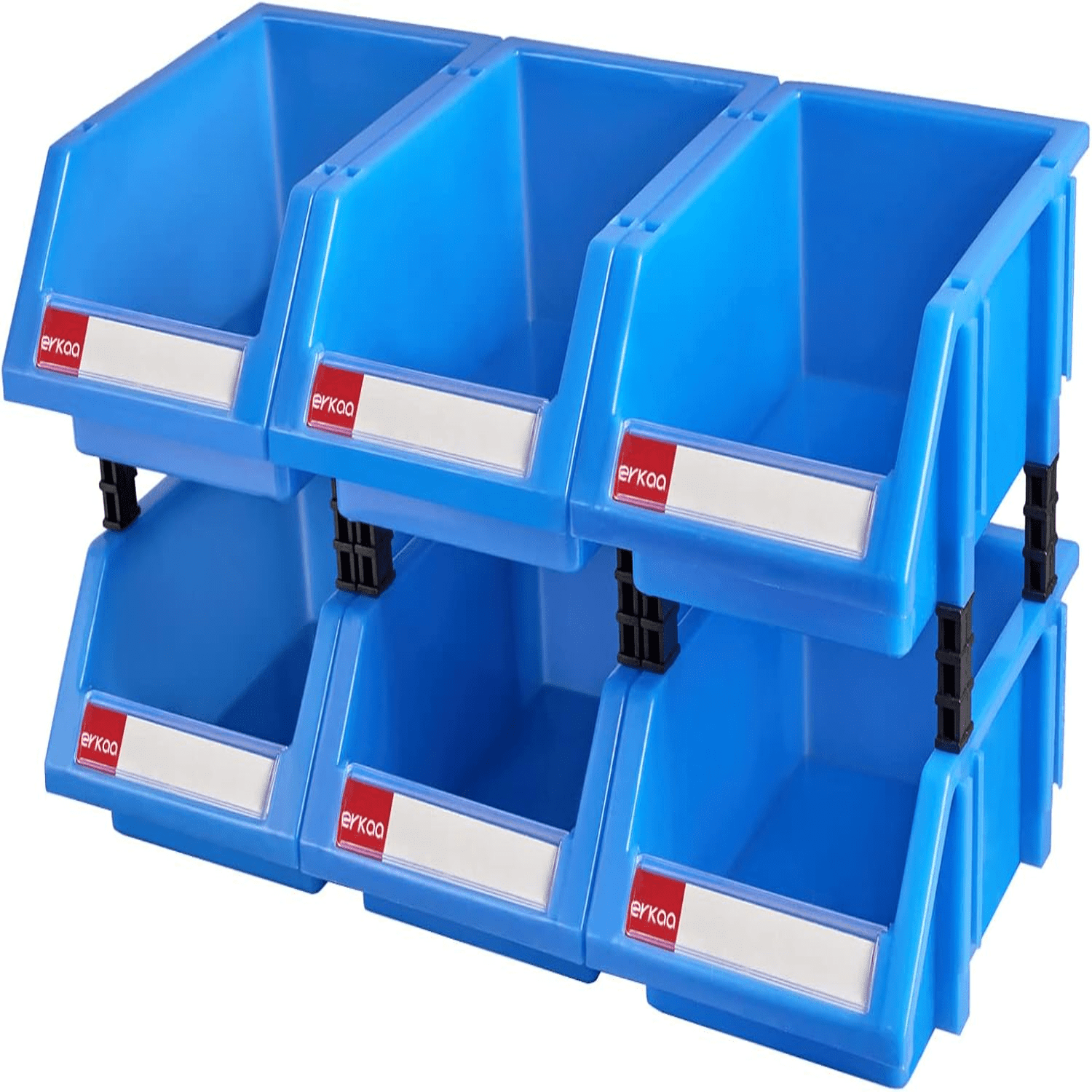 hltjuds Small Parts Organizer Stacking Heavy Duty Storage Bins(Yellow ...
