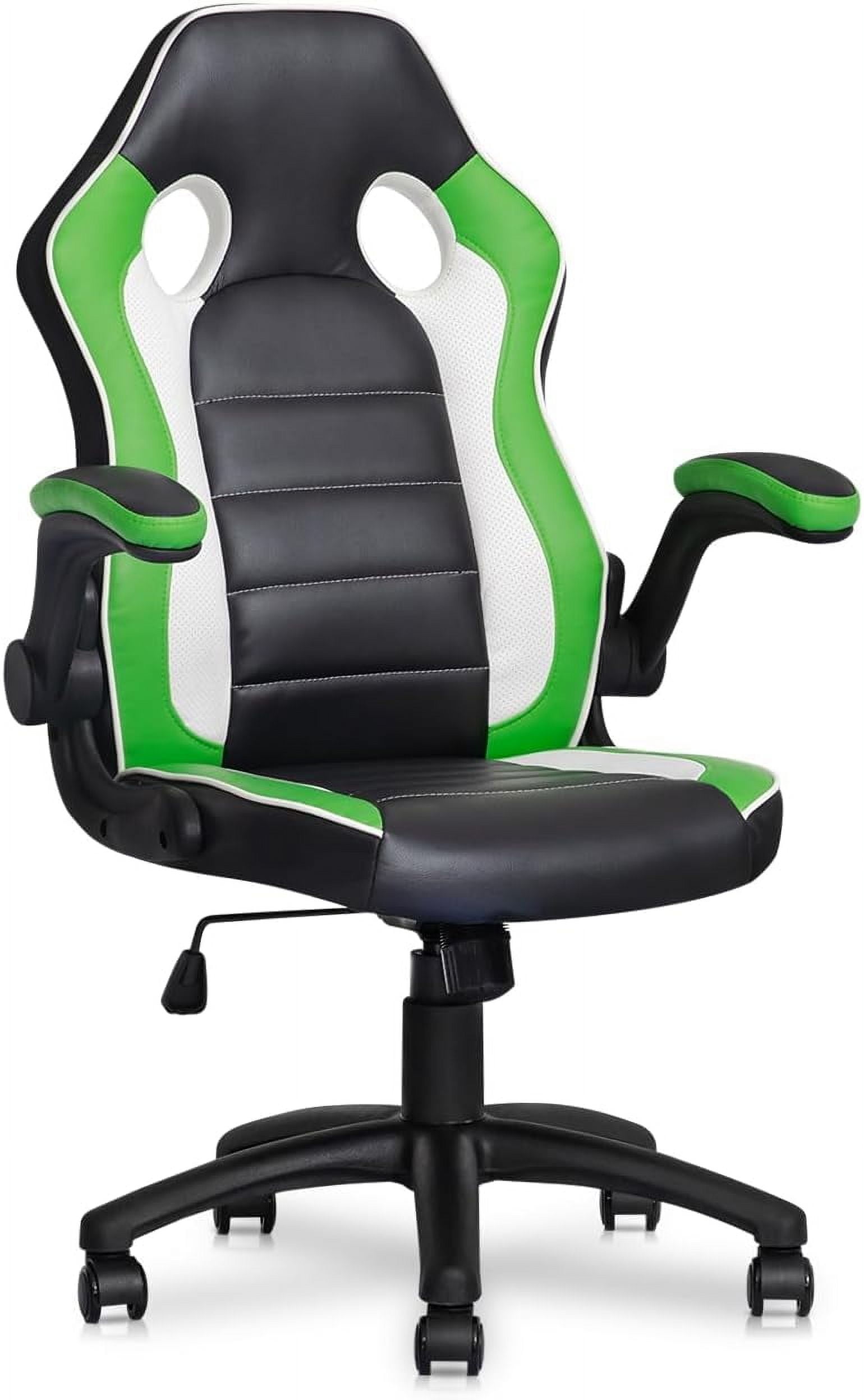 hltopo Video Gaming Computer Chairs Ergonomic Chair with Soft Flip-up ...