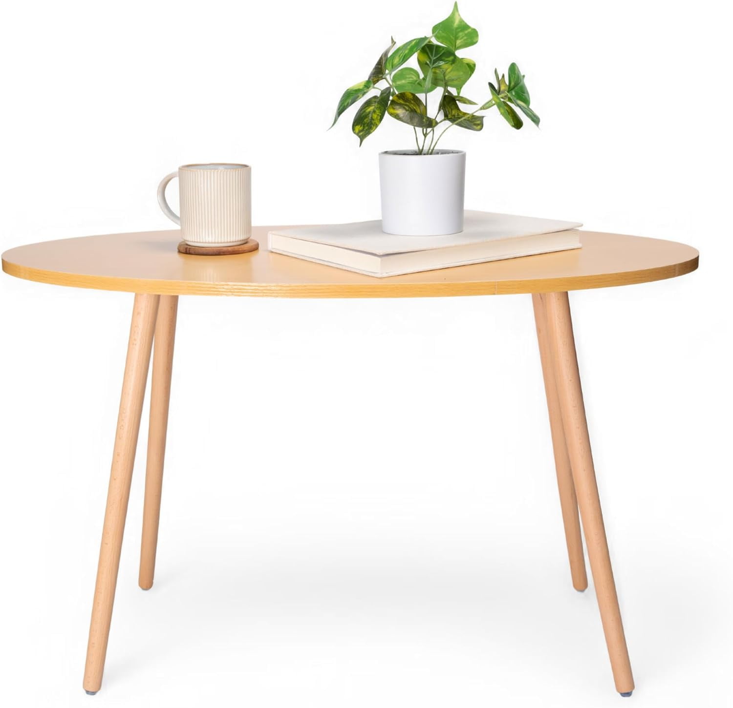 dxynlzq - Modern Oval Coffee Table End Table for Small Places Living ...