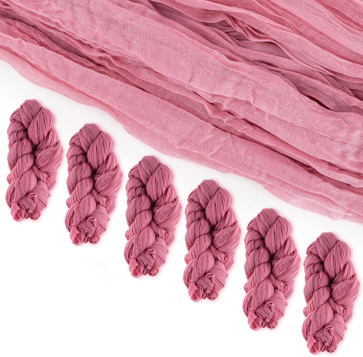 hltsuio 6 Pack Cheese Cloth Table Runners 10 Foot Cheesecloth Table ...