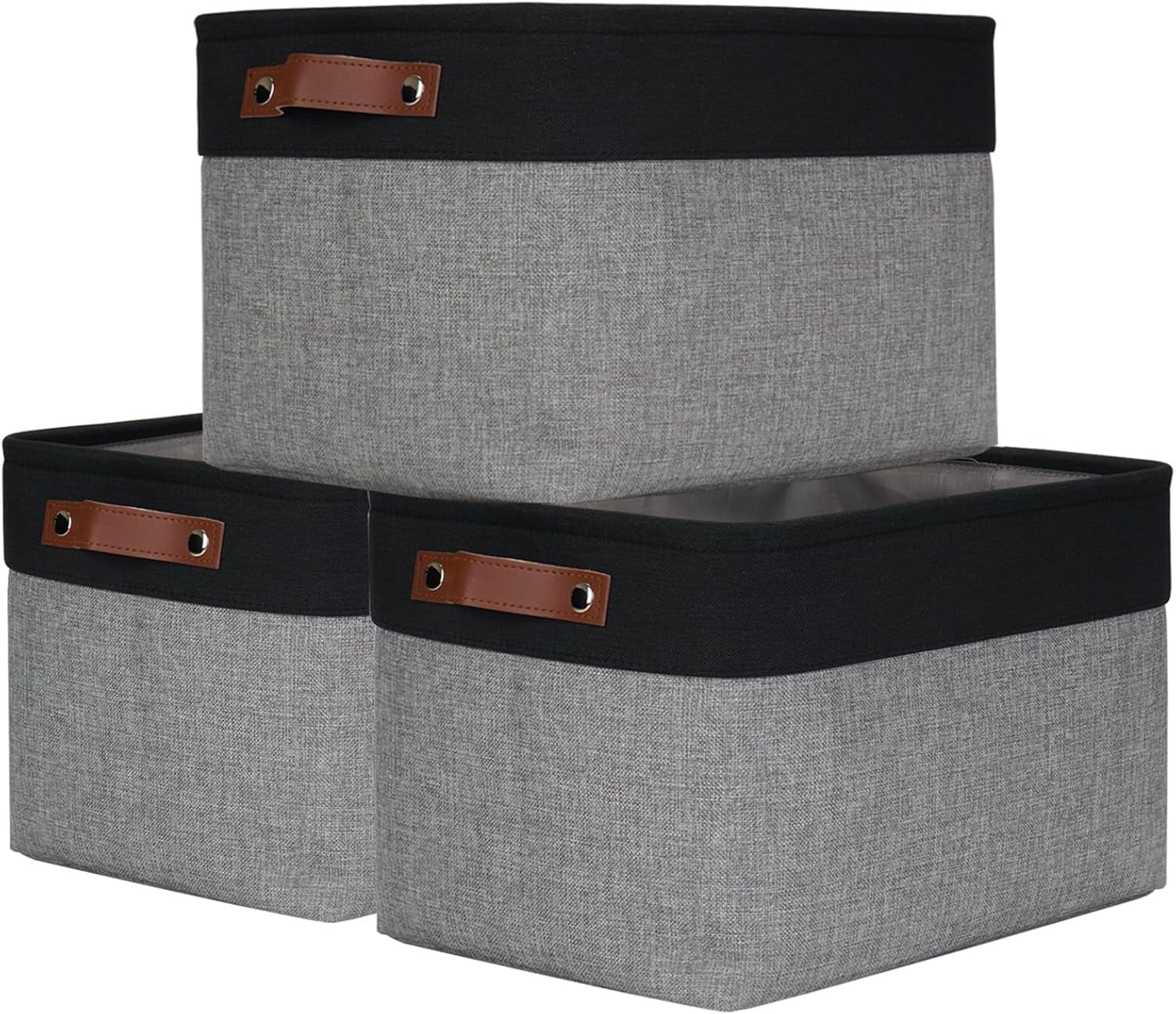 dxynlzq Large Fabric Storage Baskets | 50L Storage Bins Decorative ...