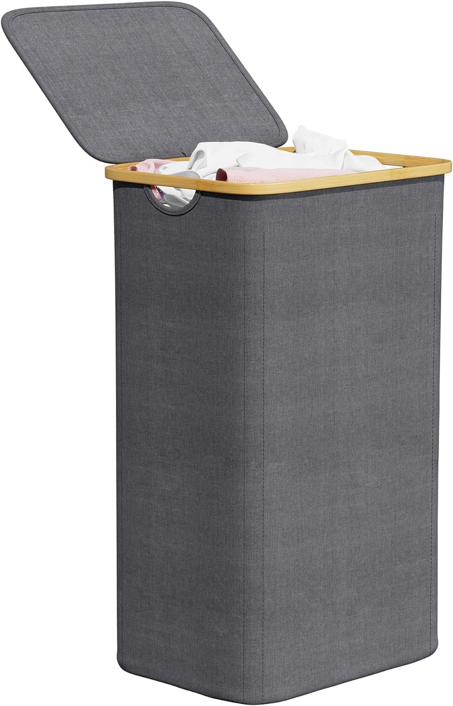 hltudop Laundry Hamper with Lid 110L Large Tall Clothes Basket Bin with ...