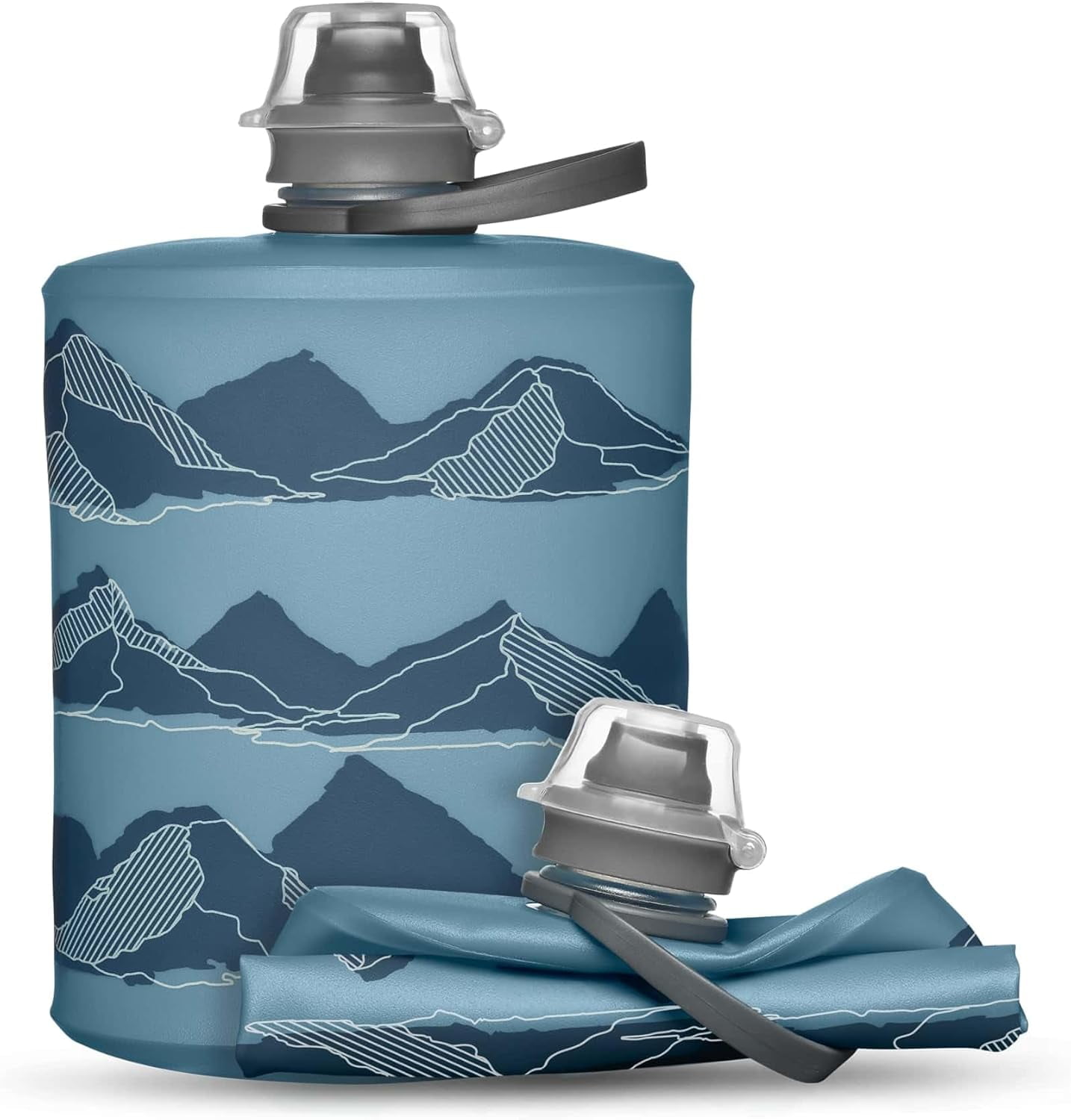 hltudop Stow - Collapsible Backpacking Water Bottle (350ml 500ml 1L ...