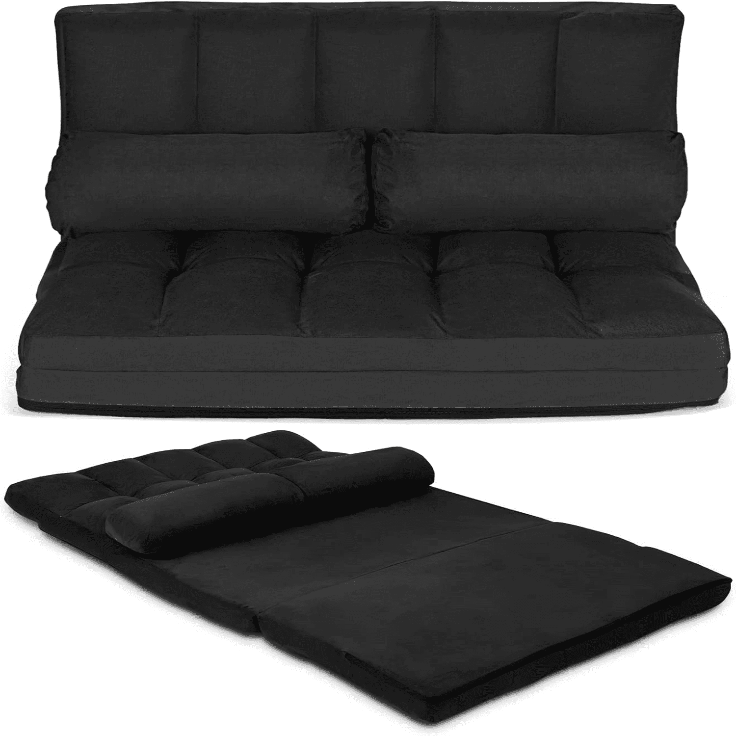 hltudy Convertible Floor Sofa 6-Position Floor Couch with 2 Removable ...