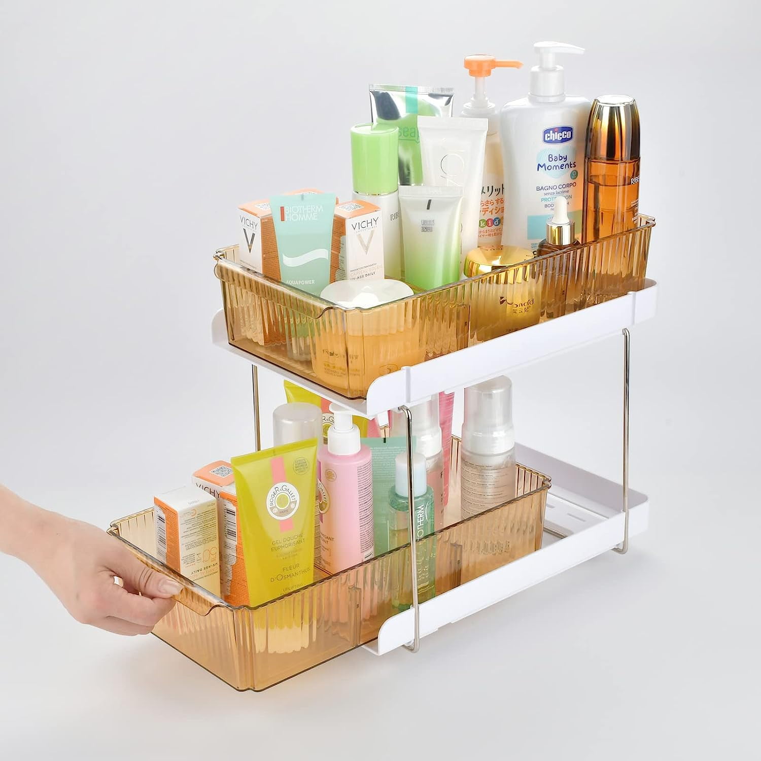 hltusdp Bathroom Kitchen Storage Organizer 2 Tier Under the Sink ...
