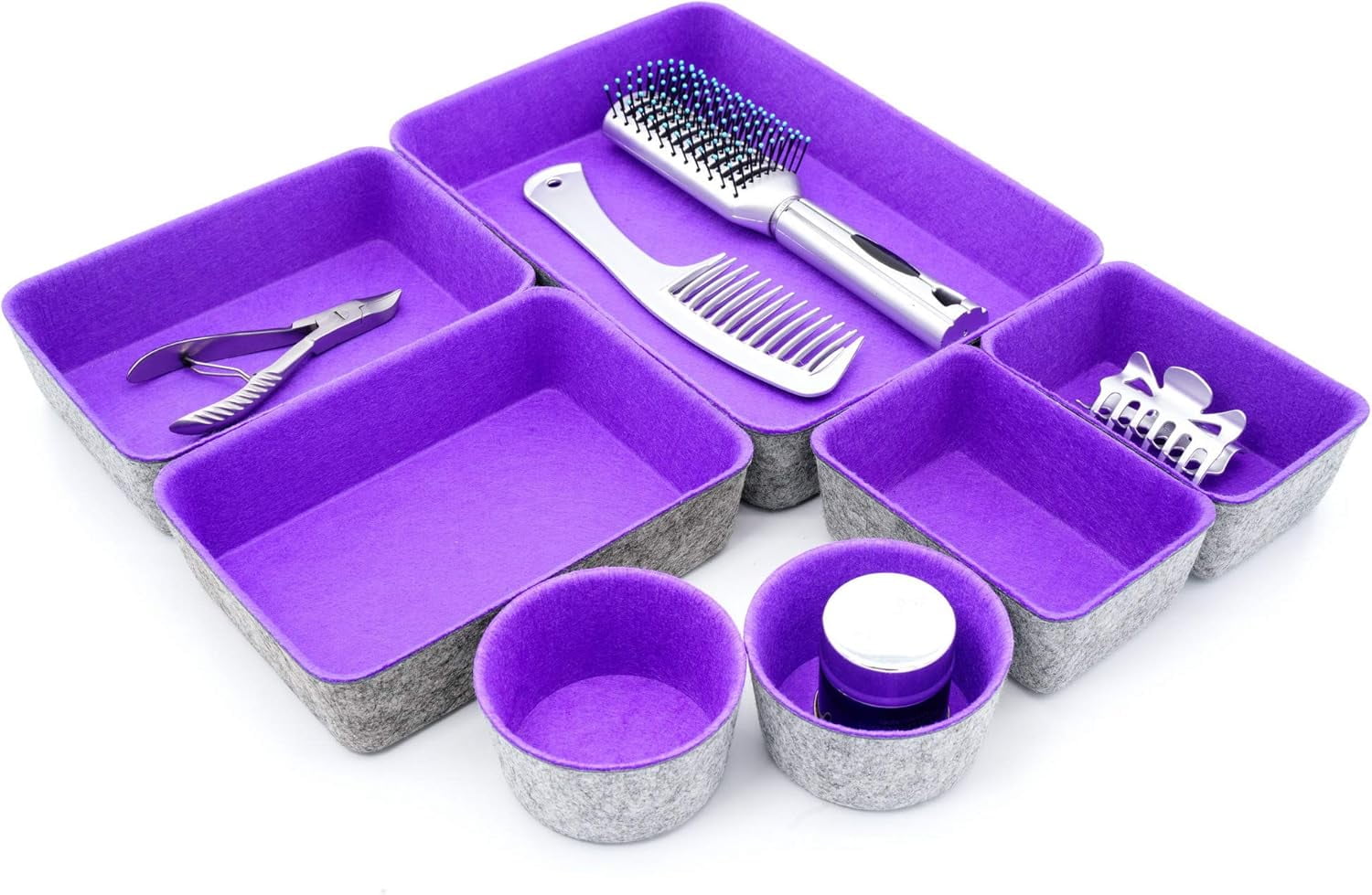 hltusdp Drawer organizers trays felt storage bins drawers dividers ...