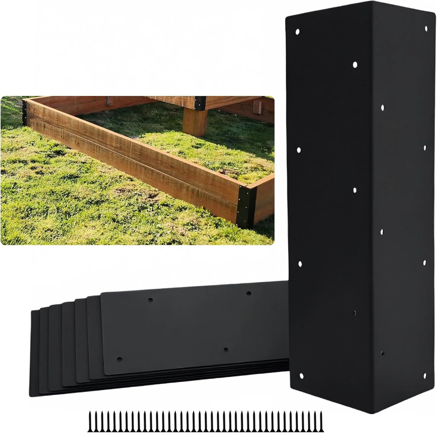 hltusyp 8pcs Raised Garden Bed Corner Brackets for 20"-24" Beds Heavy ...