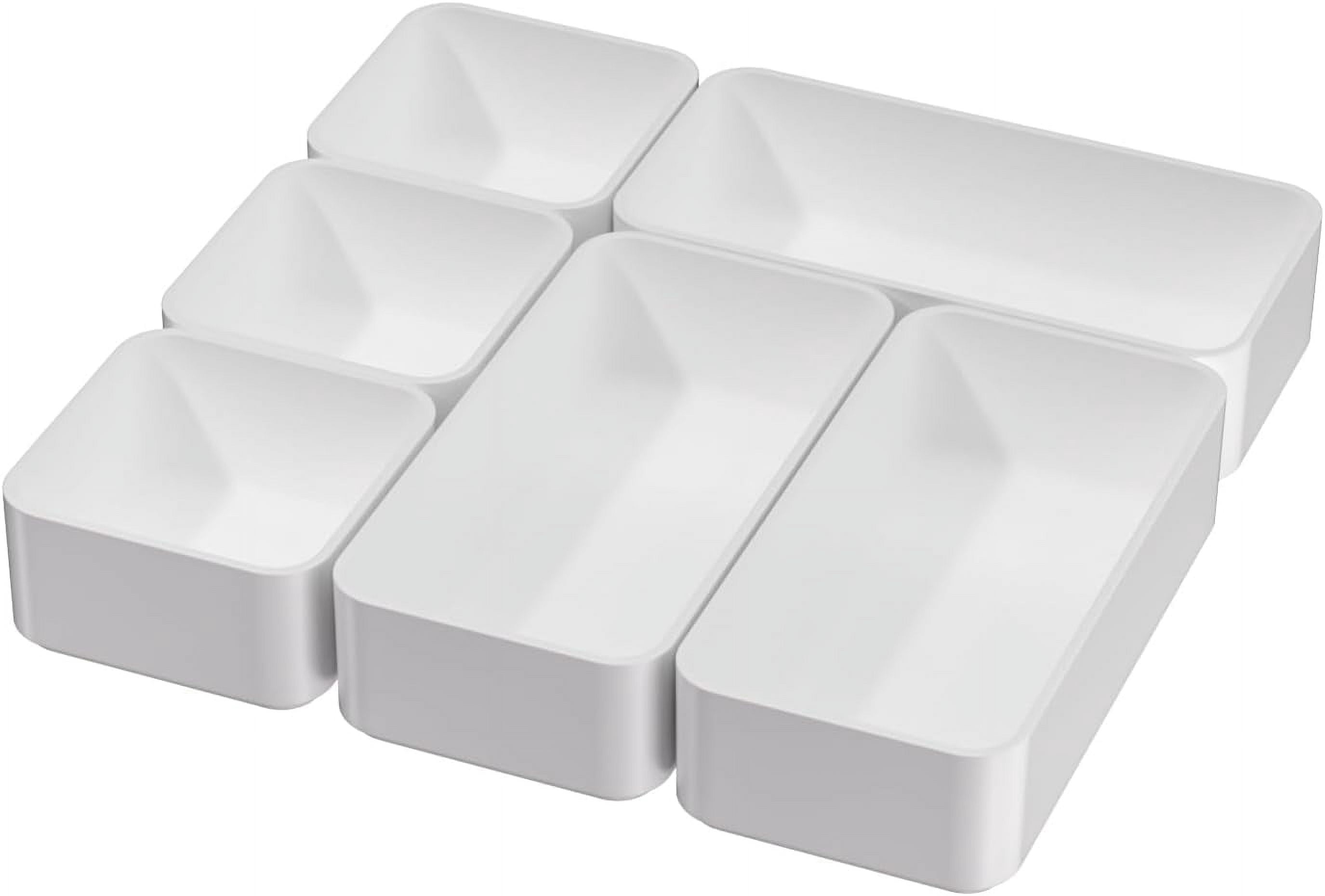 hltusyp 9 Pcs Stackable Drawer Organizer Trays Set Multifunctional ...