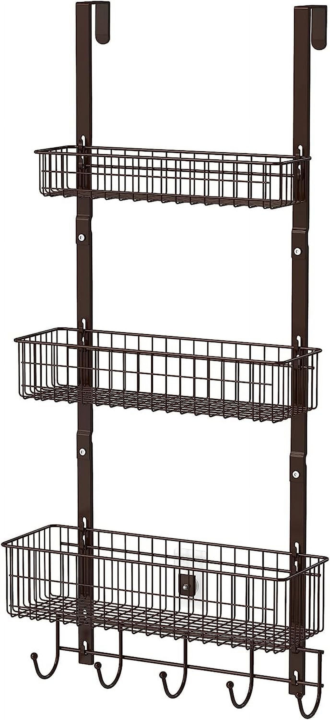 hltusyp Over the Door Pantry Organizer 3 Tier Hanging Basket Back Door ...