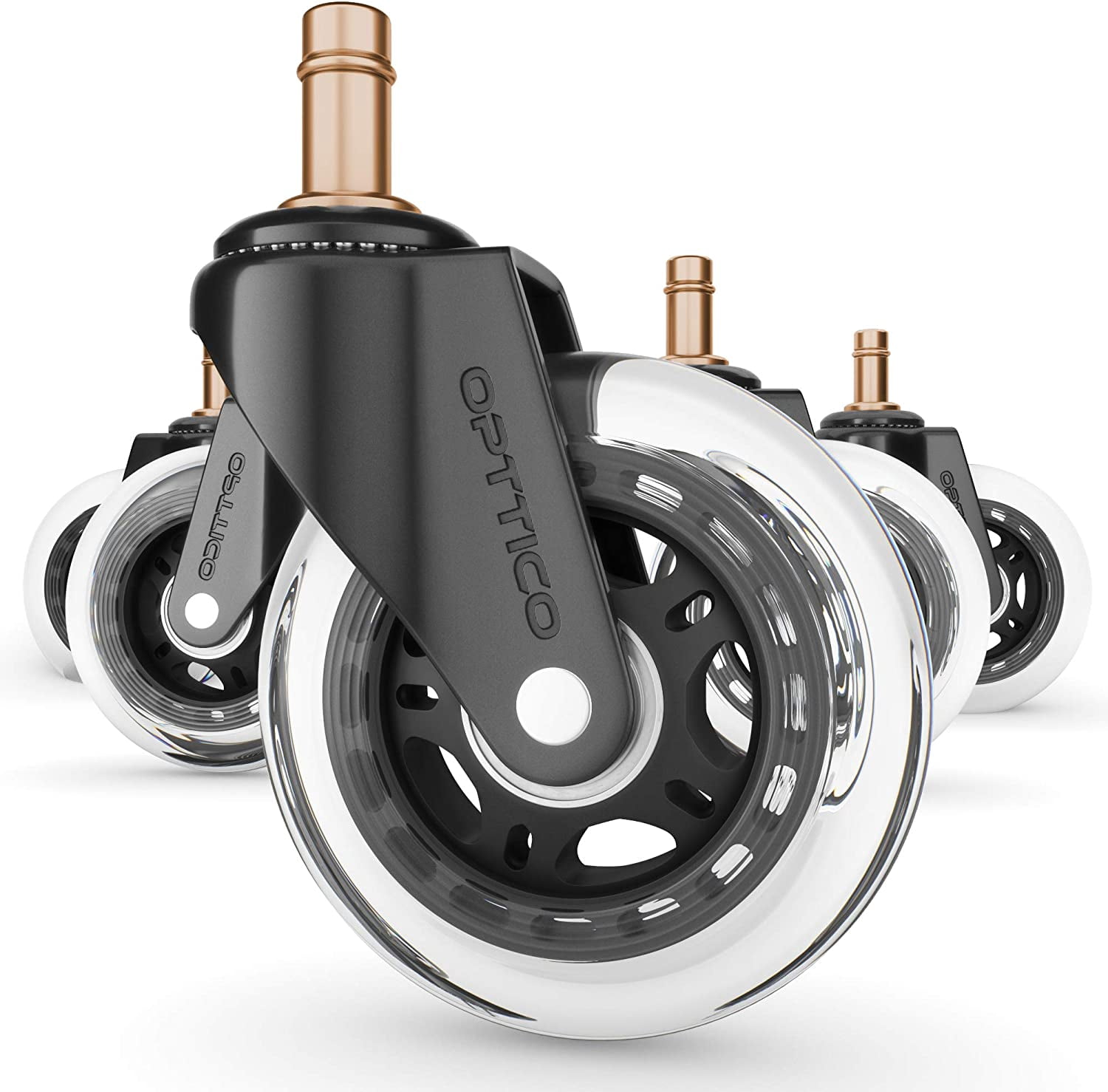 hltusyp Office Chair Wheels for Chairs ONLY | Soft Rubber Computer ...