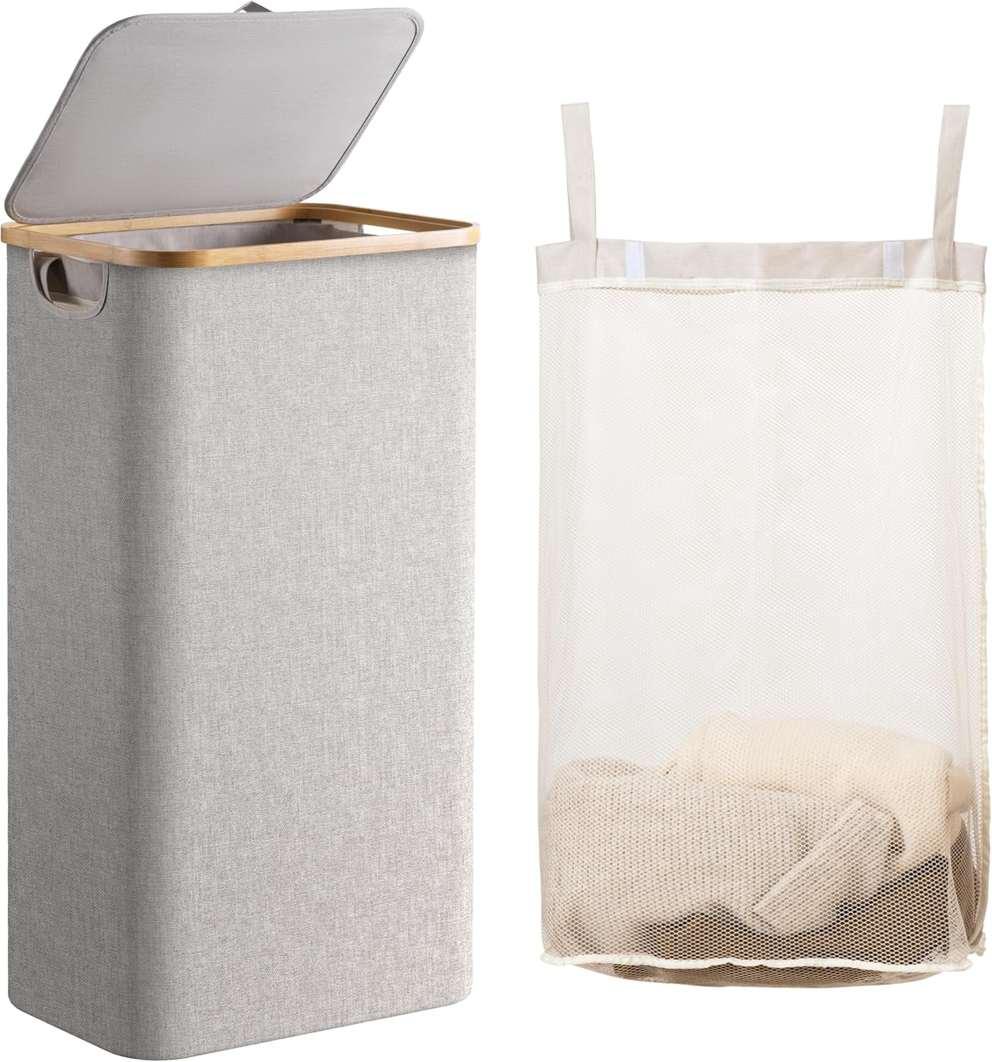 Slim Laundry Hamper With Lid