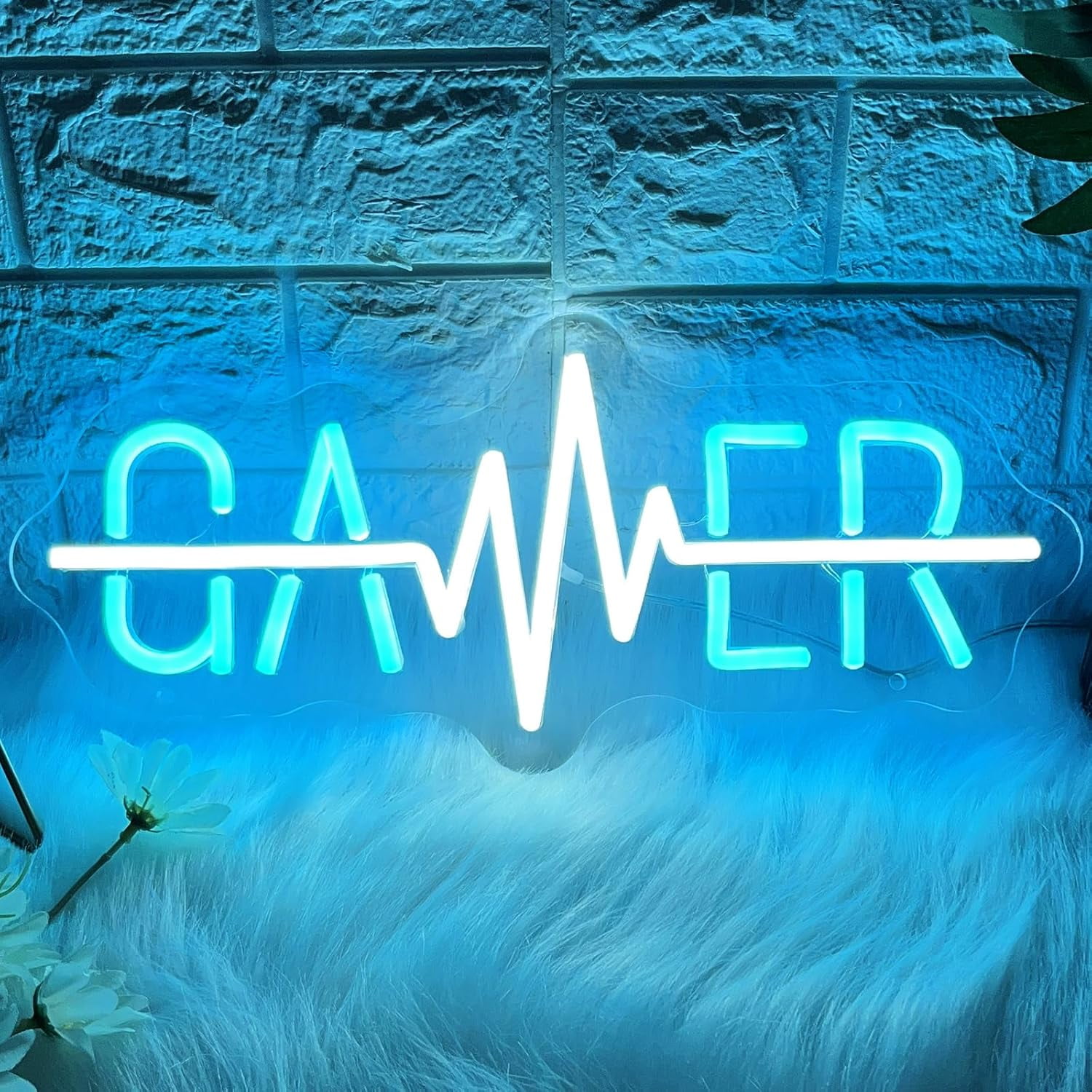 hltuyspb Gaming Neon Sign Game Zone Neon Sign for Game Room Decor - LED ...