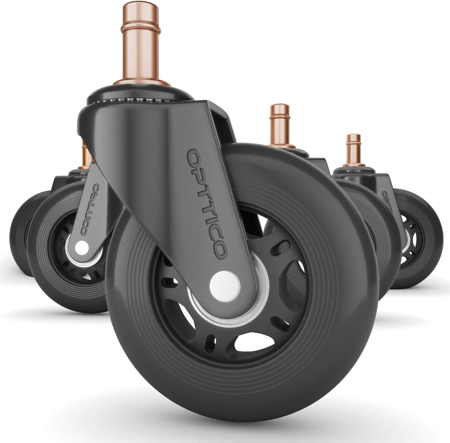 hltuyspb Office Chair Wheels for Chairs ONLY | Soft Rubber Computer ...