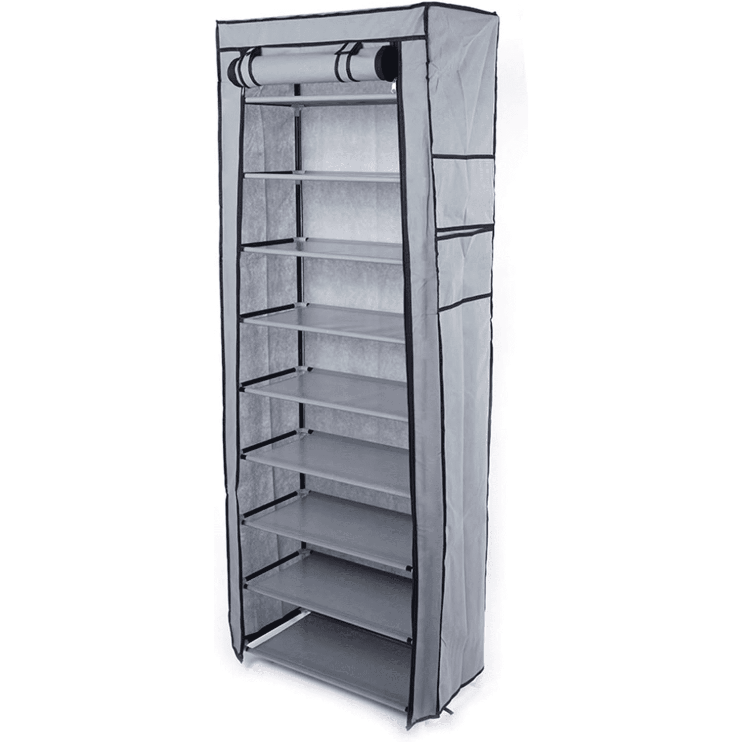 cjjojobiubiu Shoe Rack 10 Tier Shoe Organizer with Dust Cover Shoe ...