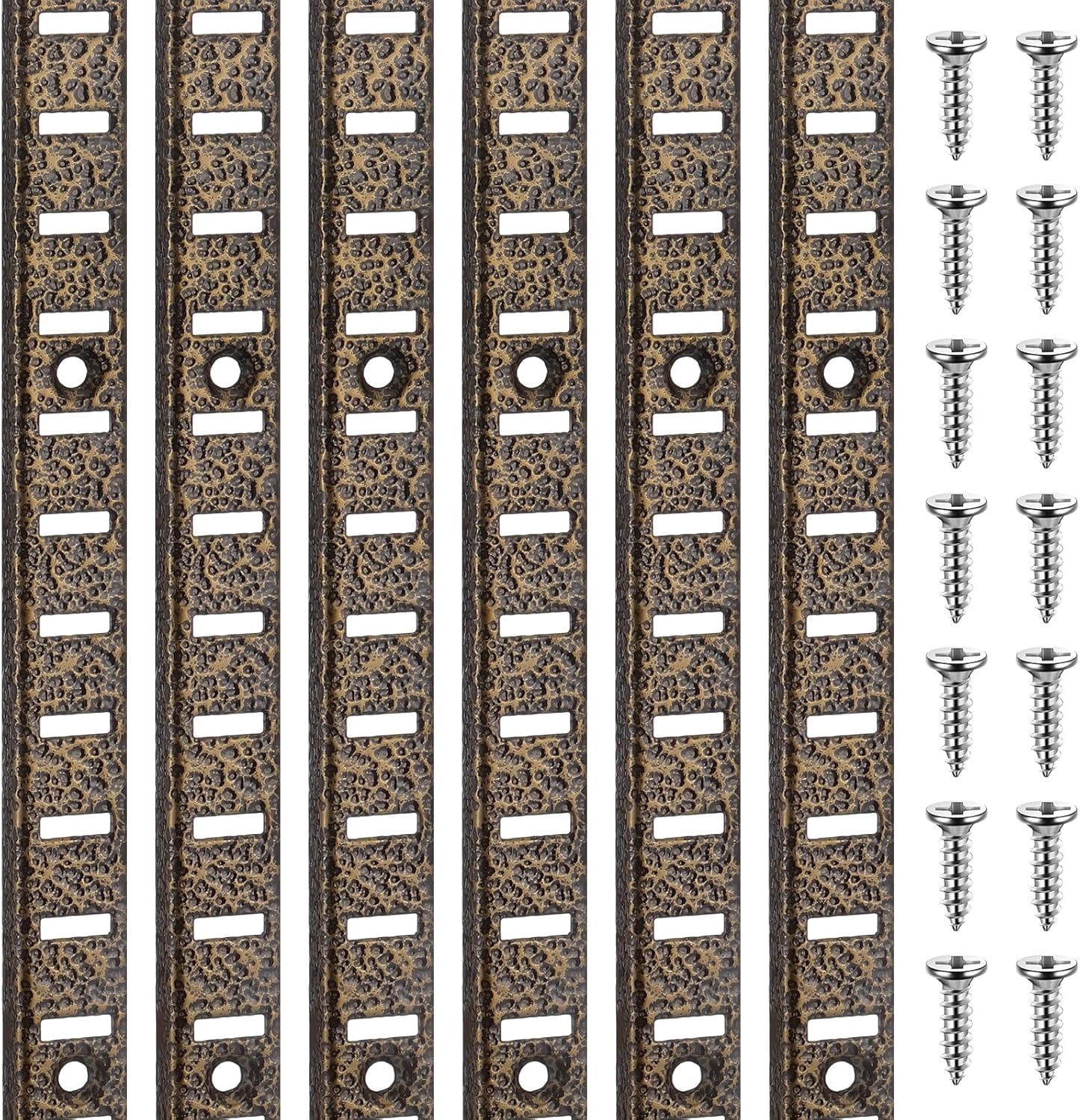 hltyshu 6 Pcs 36 Inch Shelf Pilaster metal Mortise Mount Pilaster Strip ...