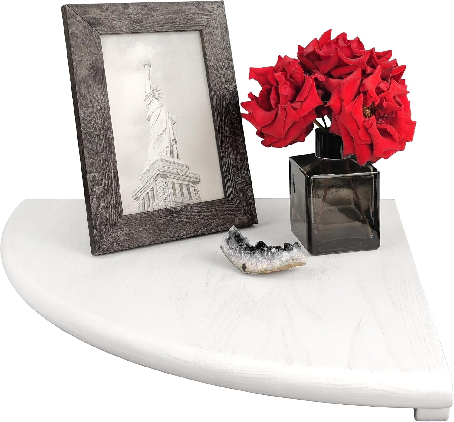 dxynlzq Rustic Floating Corner Shelf Storage Organizer for TV ...