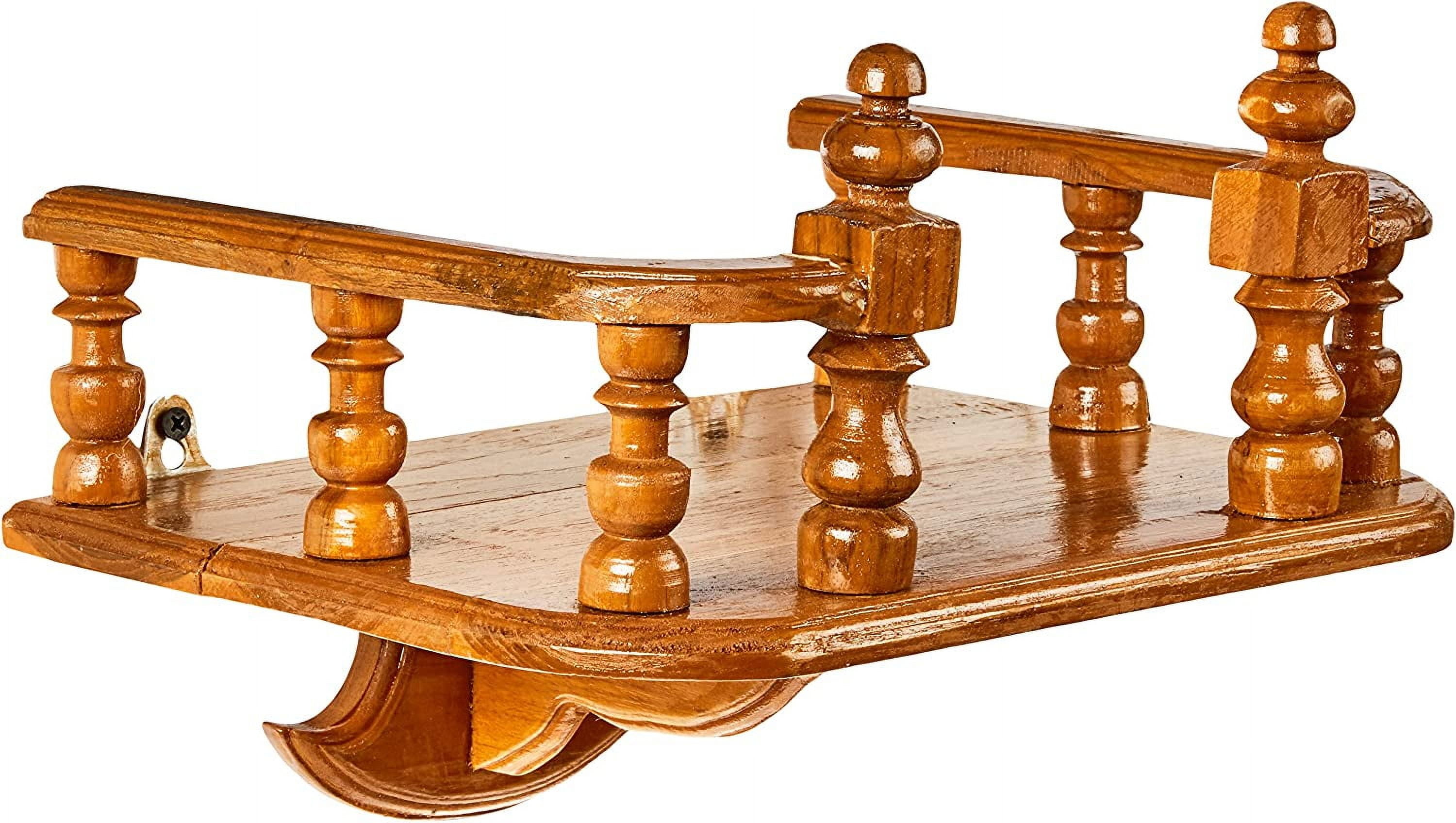 hltyshu ThaiArtCraft Buddha Shelf Statue Stand Wall Rack Teak Wood ...