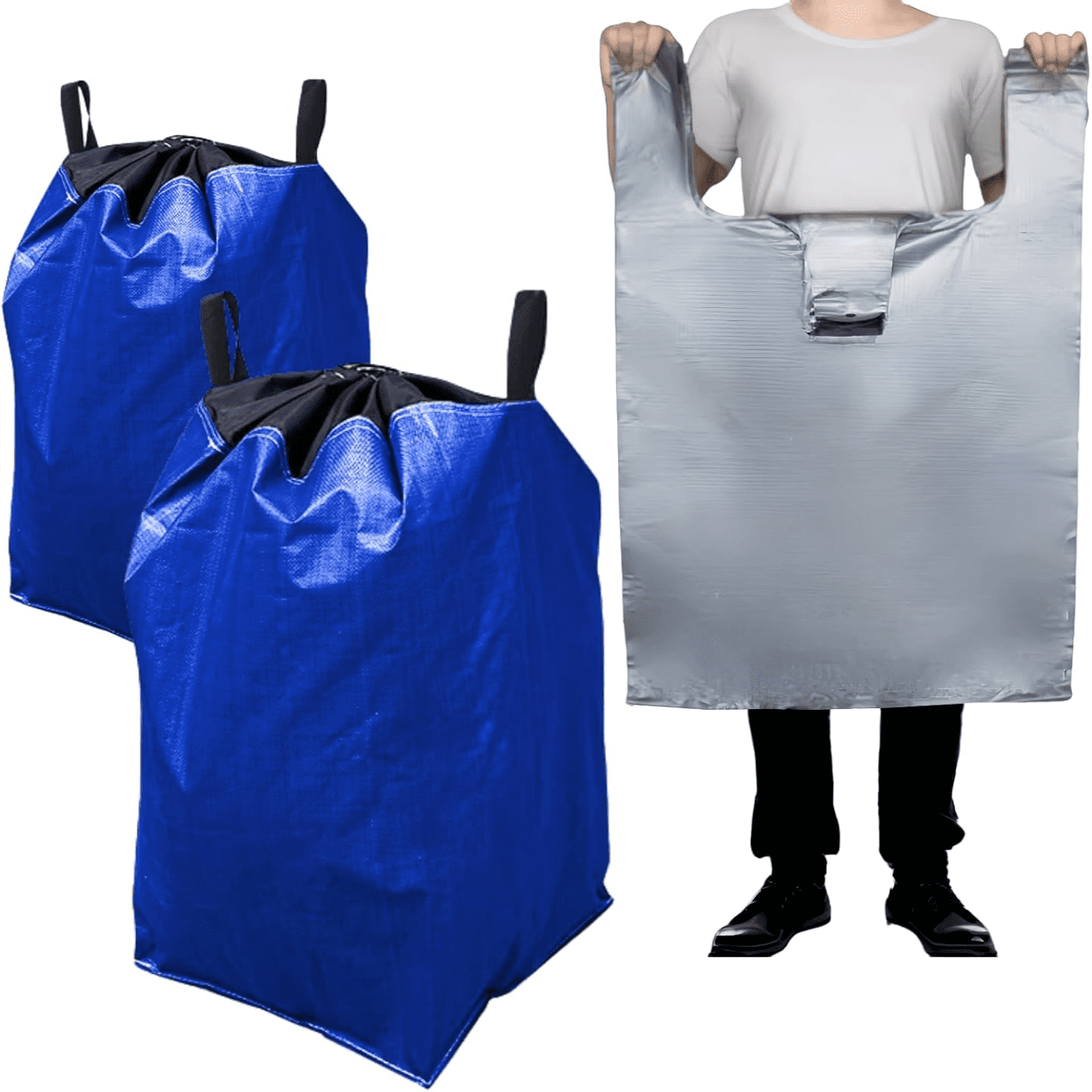 hltysuo 66 Gallon Moving Bags Heavy Duty Extra Large XL Heavy Duty ...